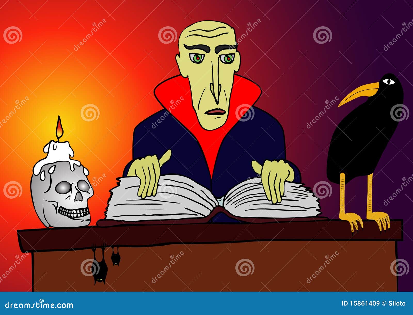 Warlock stock vector. Illustration of occult, charm, diablerie - 15861409