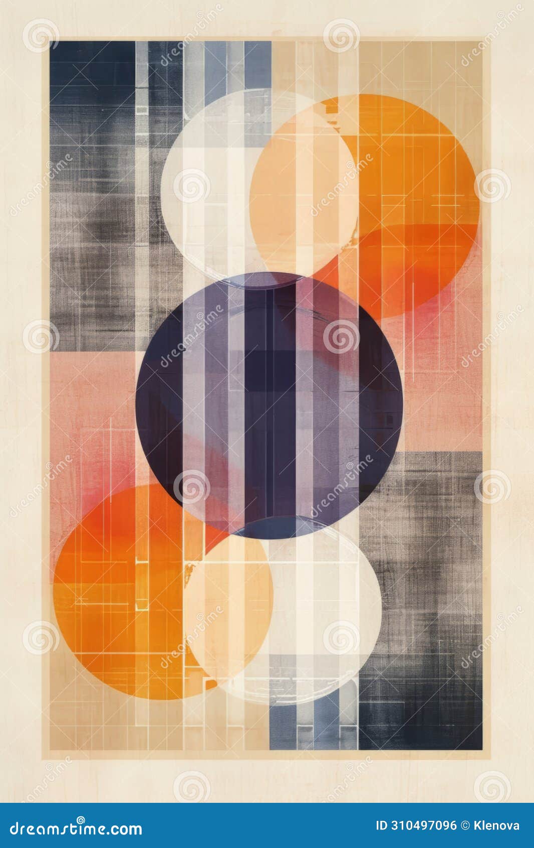 Warm Abstract Artwork with Vertical Brush Strokes and Texture Layers ...