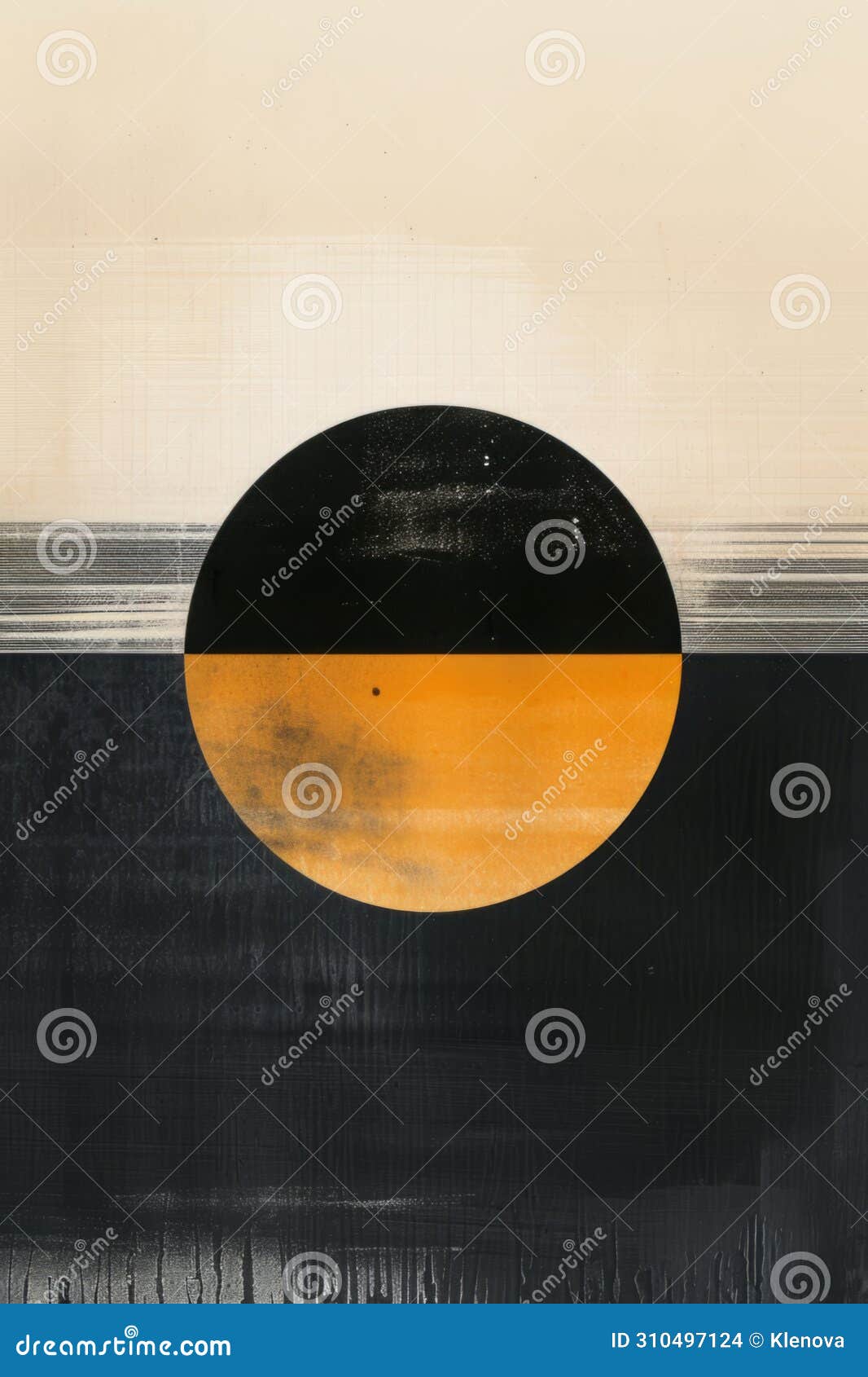 Warm Abstract Artwork with Vertical Brush Strokes and Texture Layers ...