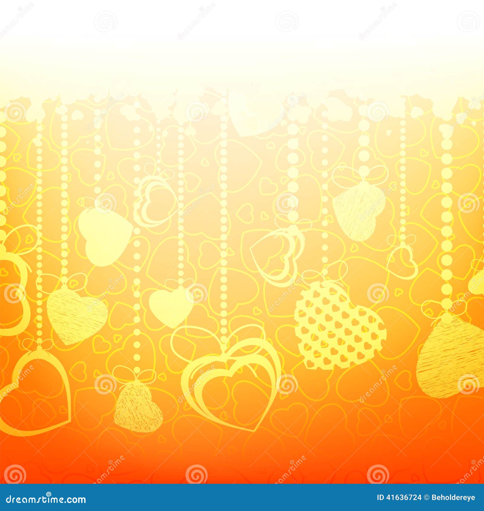 Warm Abstract Valentine Card Template. EPS 8 Stock Vector ...