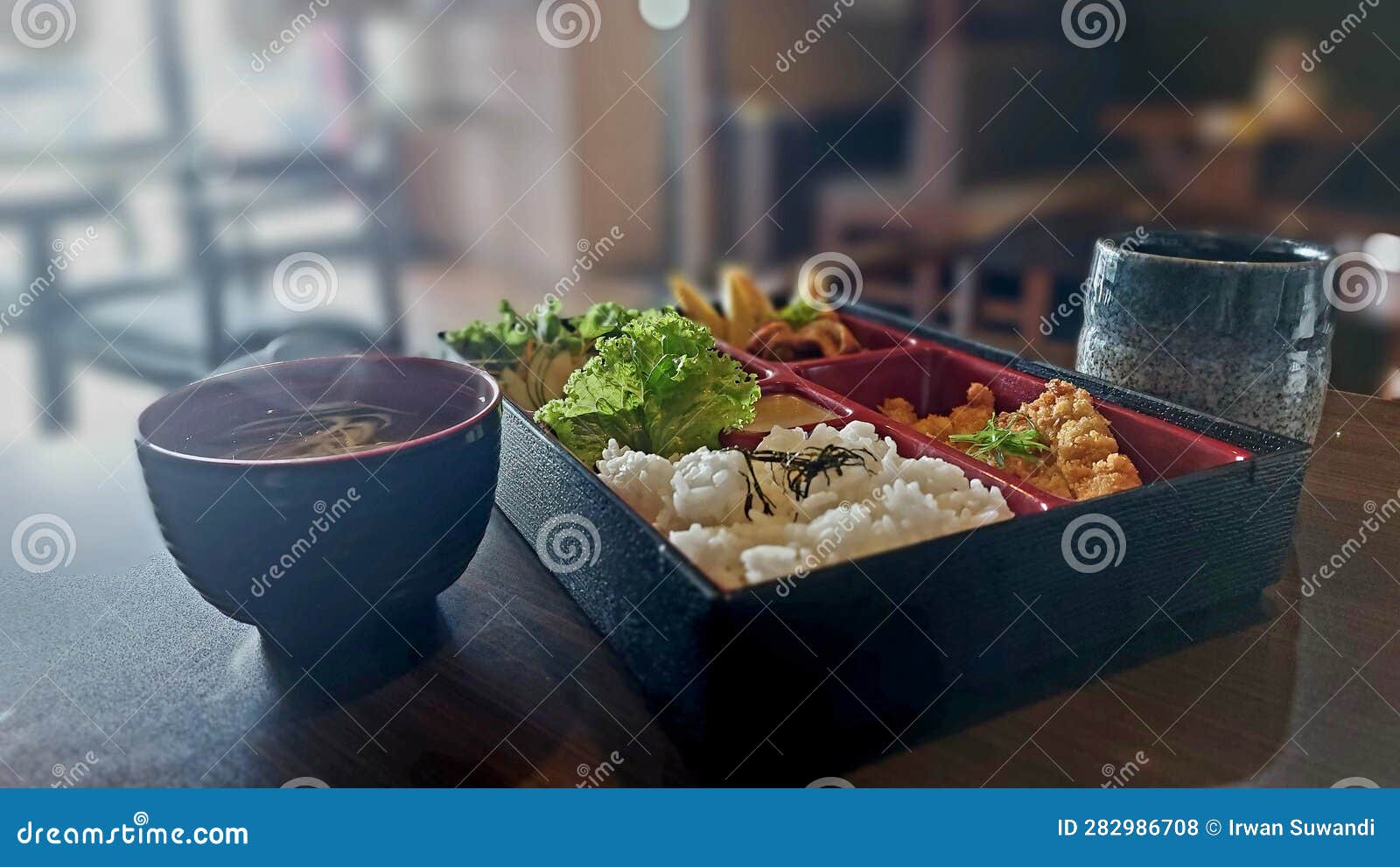 A Warm Bento Meal Set for Lunch Stock Photo - Image of bento, warm ...