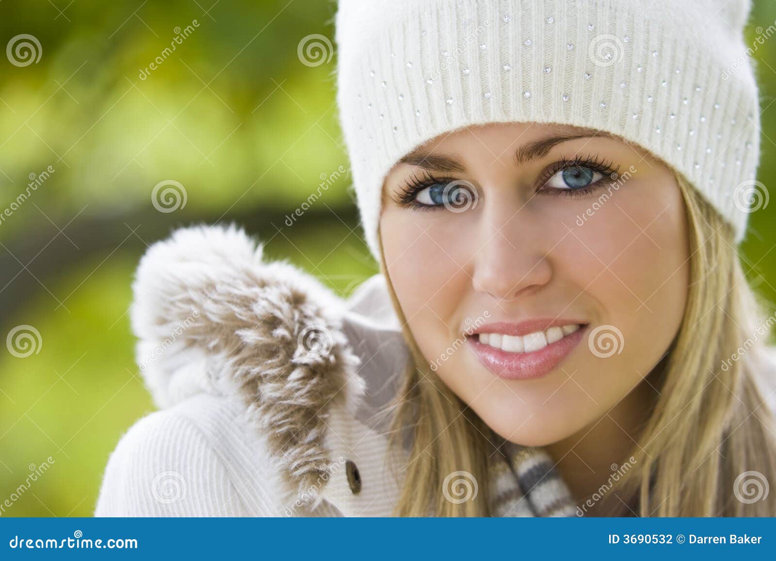 Warm and Bright stock photo. Image of model, green, happiness - 3690532