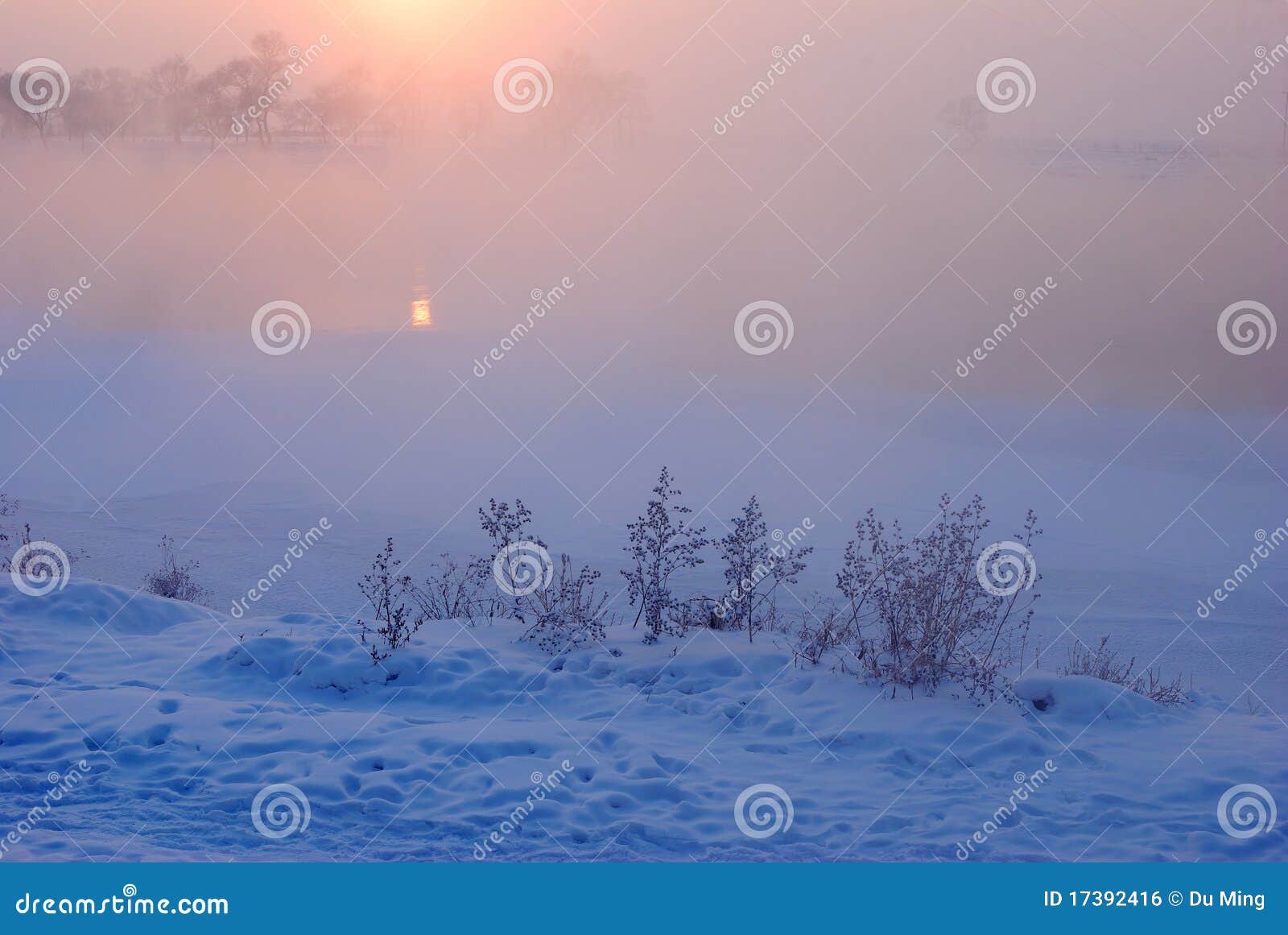 Warm cold winter sunset stock photo. Image of frosty - 17392416