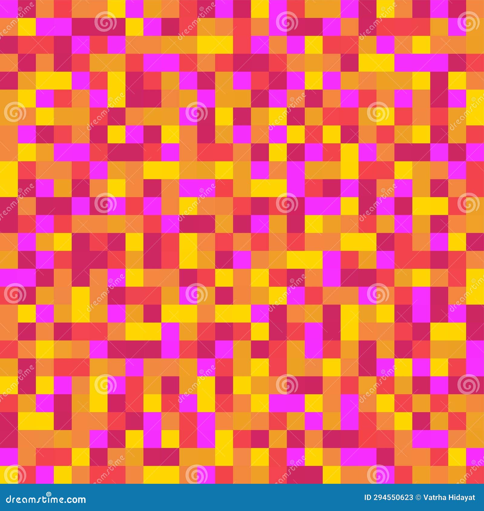 Warm Color Pixel Pattern or Background in Pixel Art Stock Vector ...