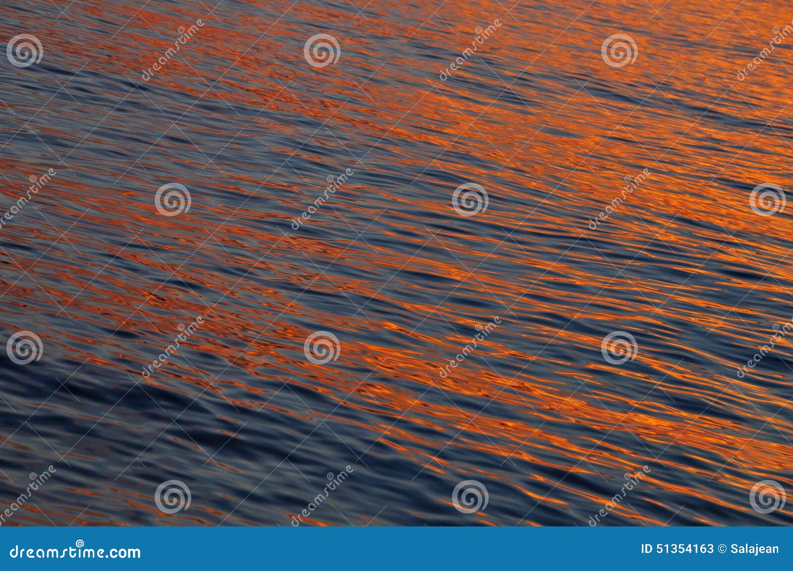 Warm Color Shining Sunset Water Surface Stock Image - Image of sunrise ...