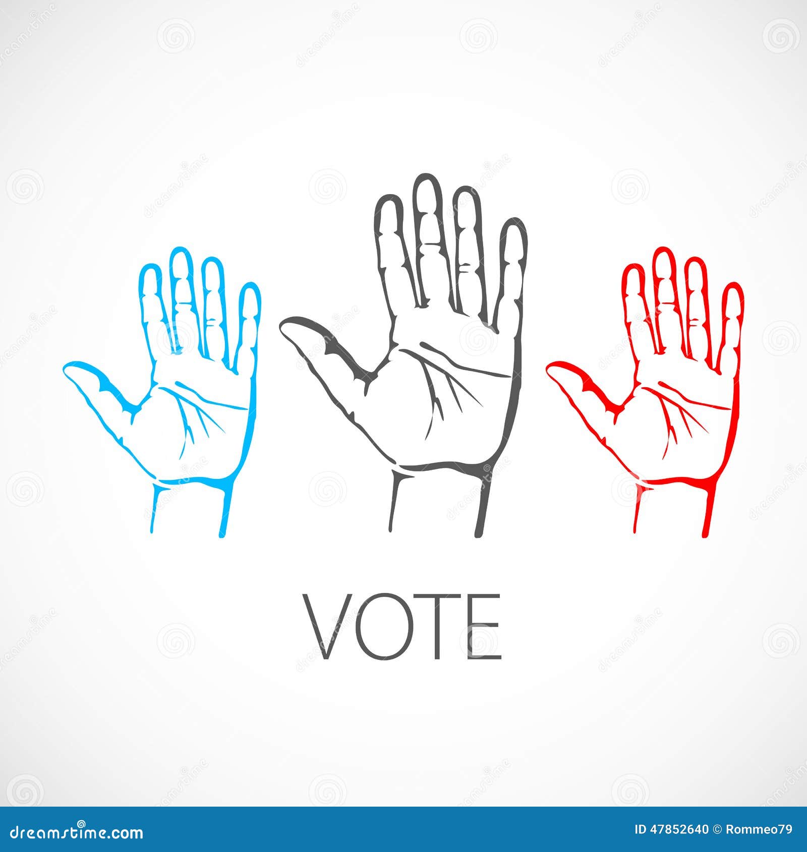 Warm Colorful Up Hands Logo, Vector Illustration Vote Stock Vector ...