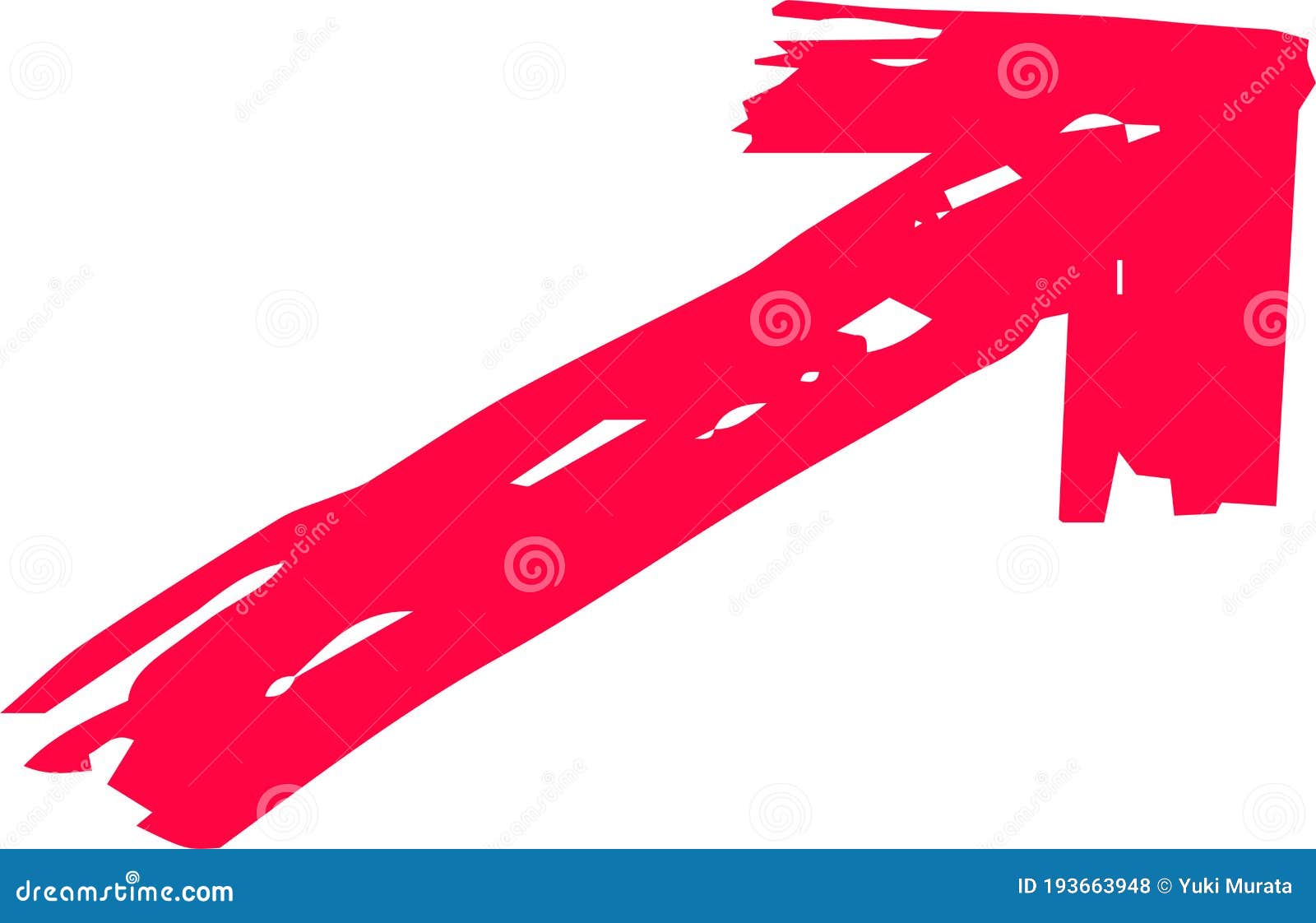 Warm Colors Hand Drawn Various Appearance Arrows Stock Vector ...