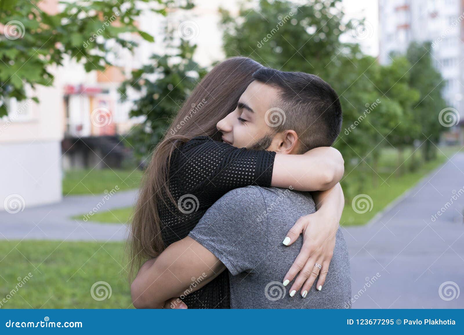 Couples Hugging Tightly