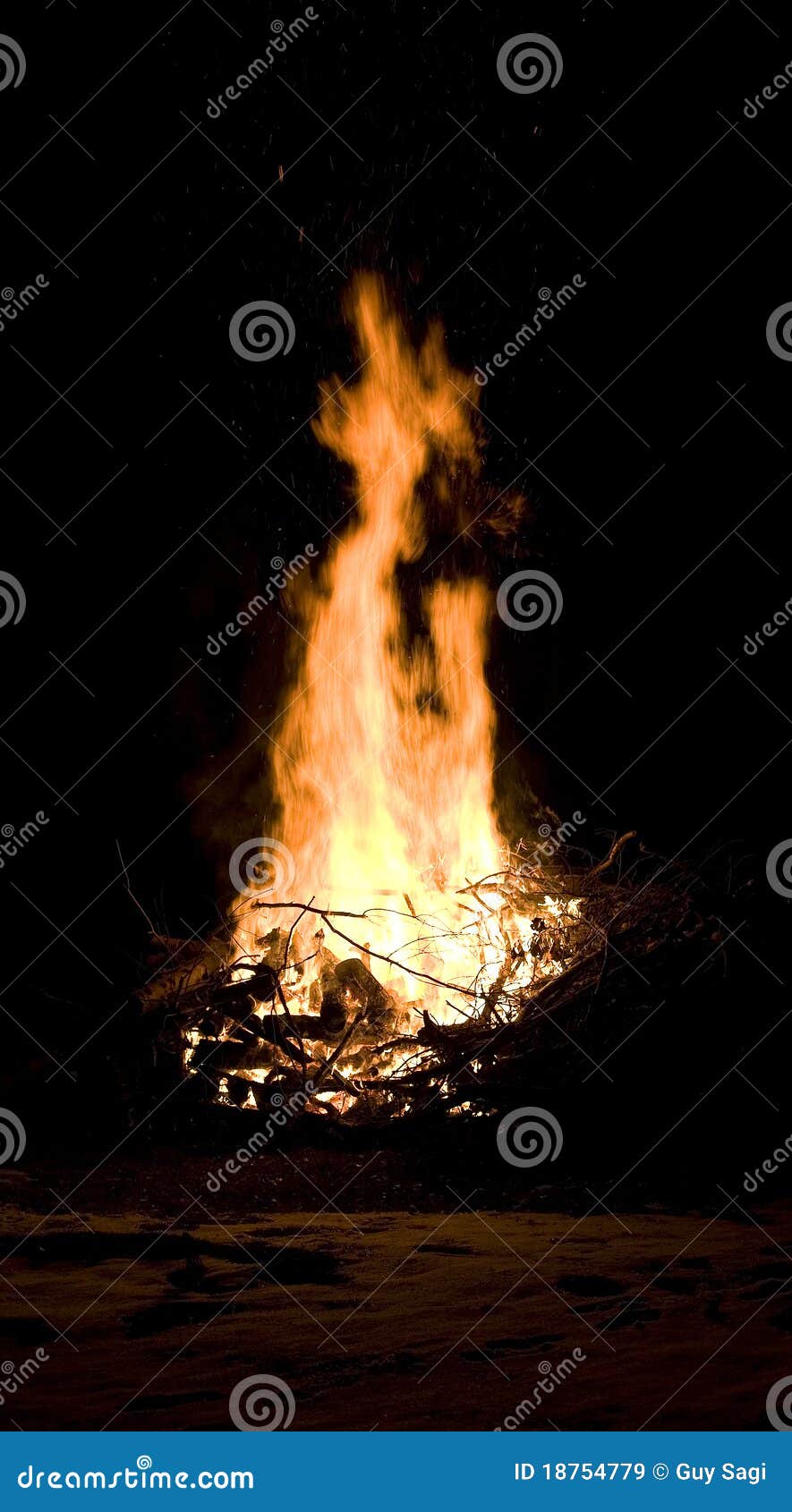 Warm fire stock image. Image of black, sparks, wood, yellow - 18754779