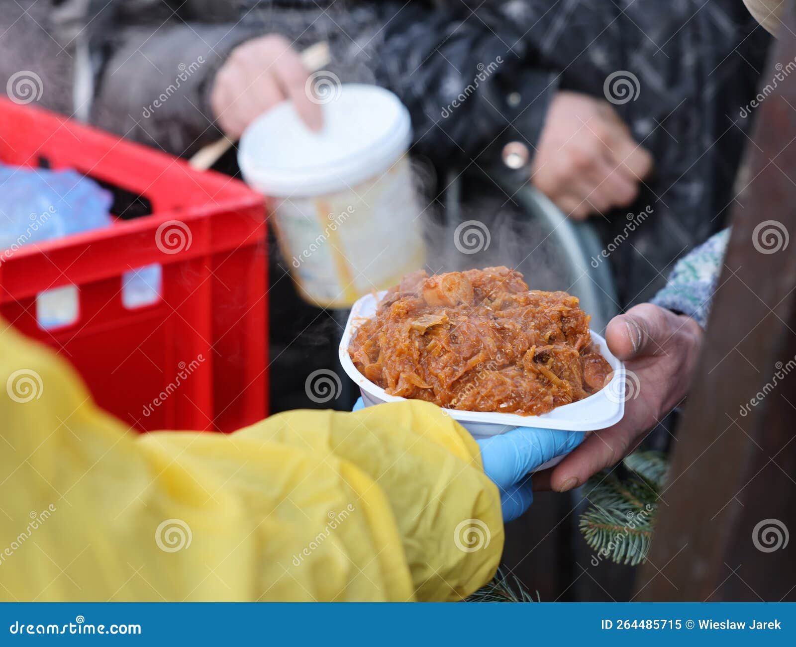 Warm Food for the Poor and Homeless Stock Image - Image of homelessness ...