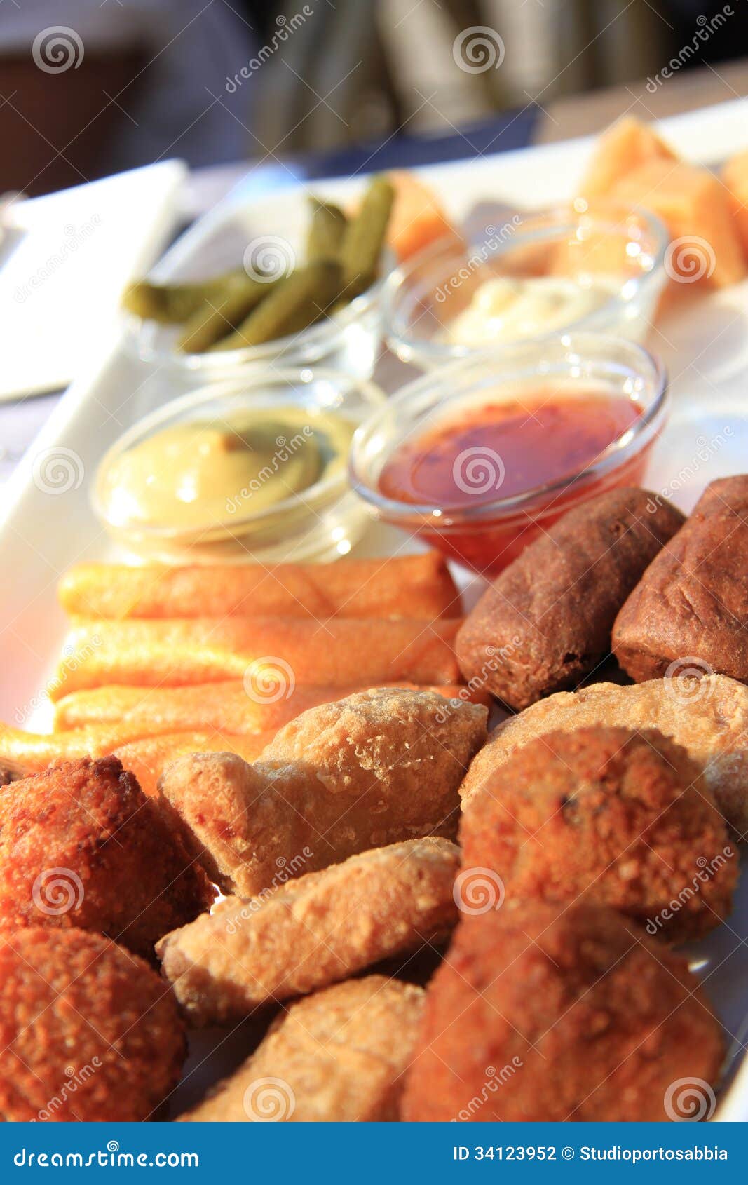 Warm fried snacks stock photo. Image of mayonnaise, brown - 34123952