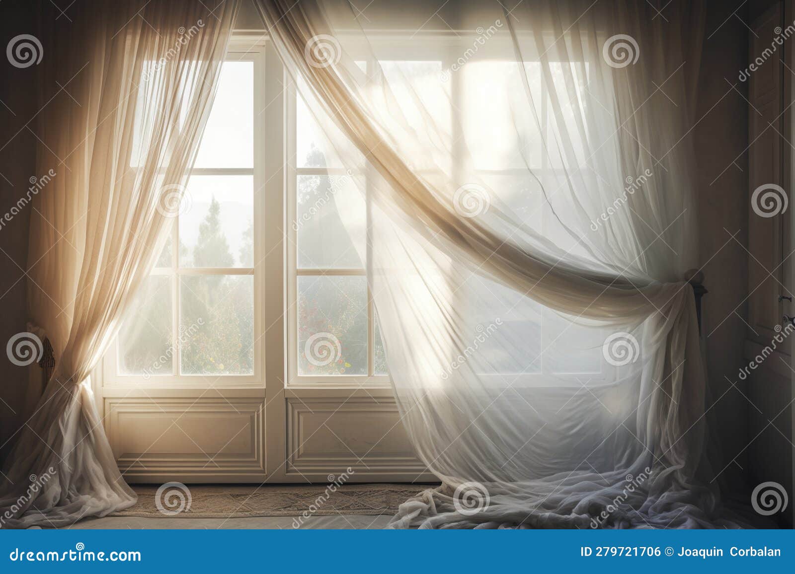 The Warm and Gentle Rays of the Morning Sun Filter through the Slightly ...