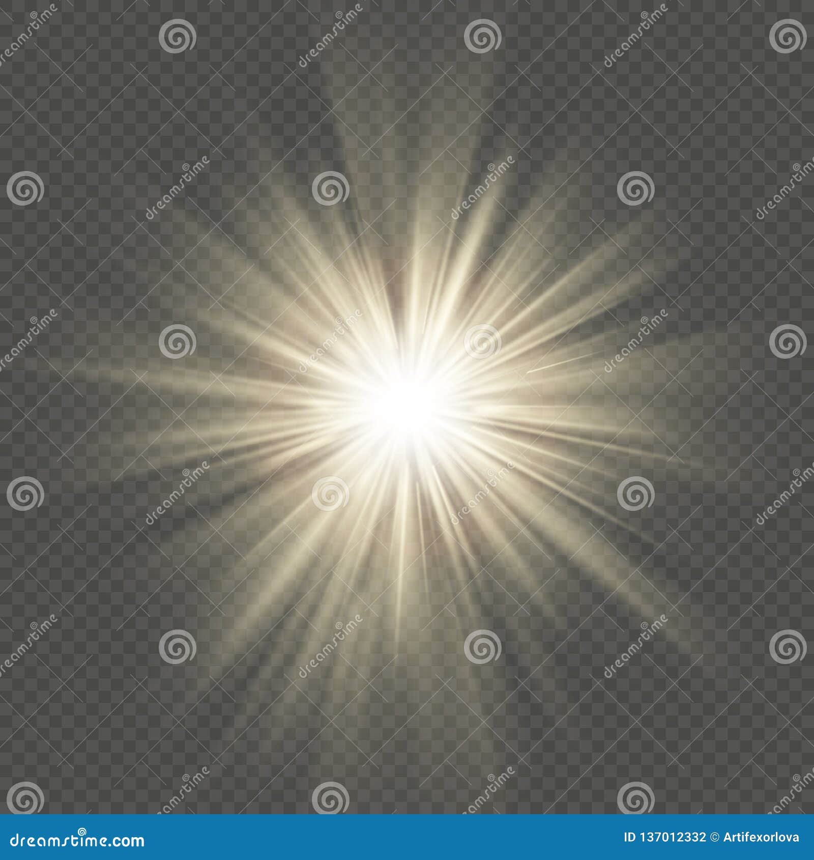 Warm Glow Star Burst Flare Explosion Transparent Light Effect. EPS 10 ...