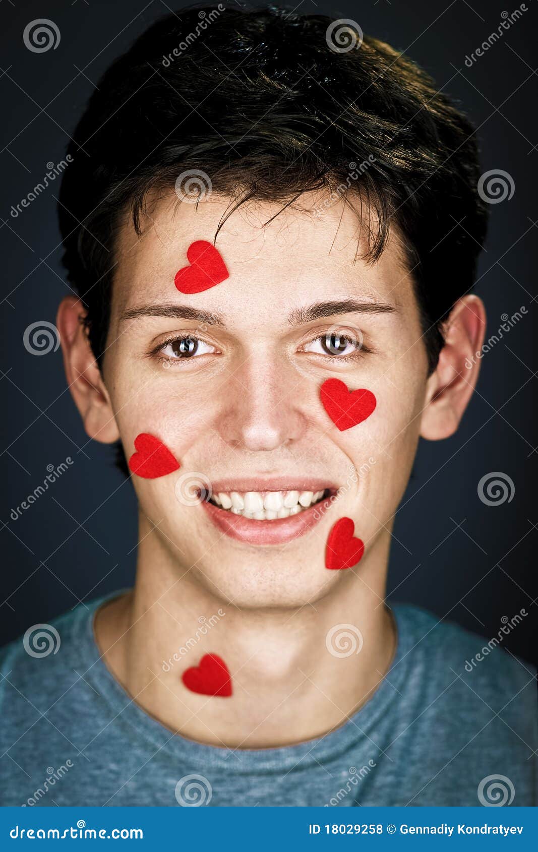 Warm-hearted smile stock photo. Image of facetious, gift - 18029258