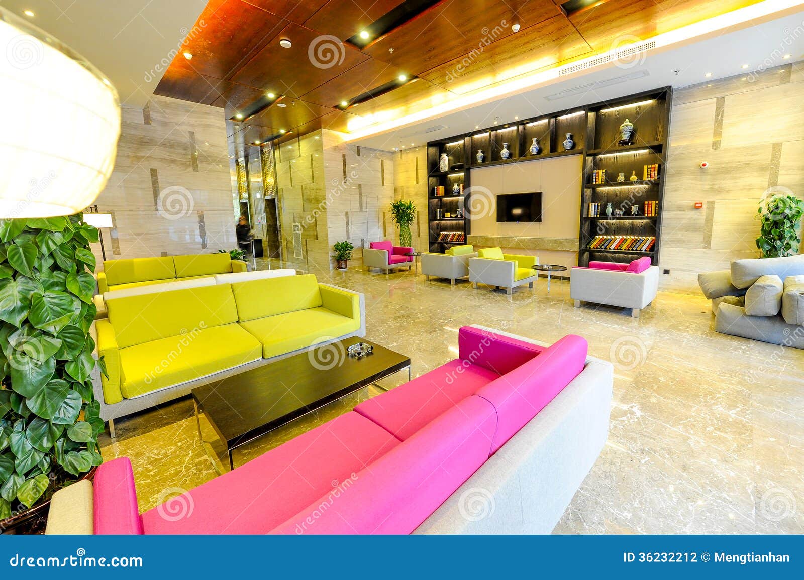Warm hotel lobby stock photo. Image of cupboard, props - 36232212
