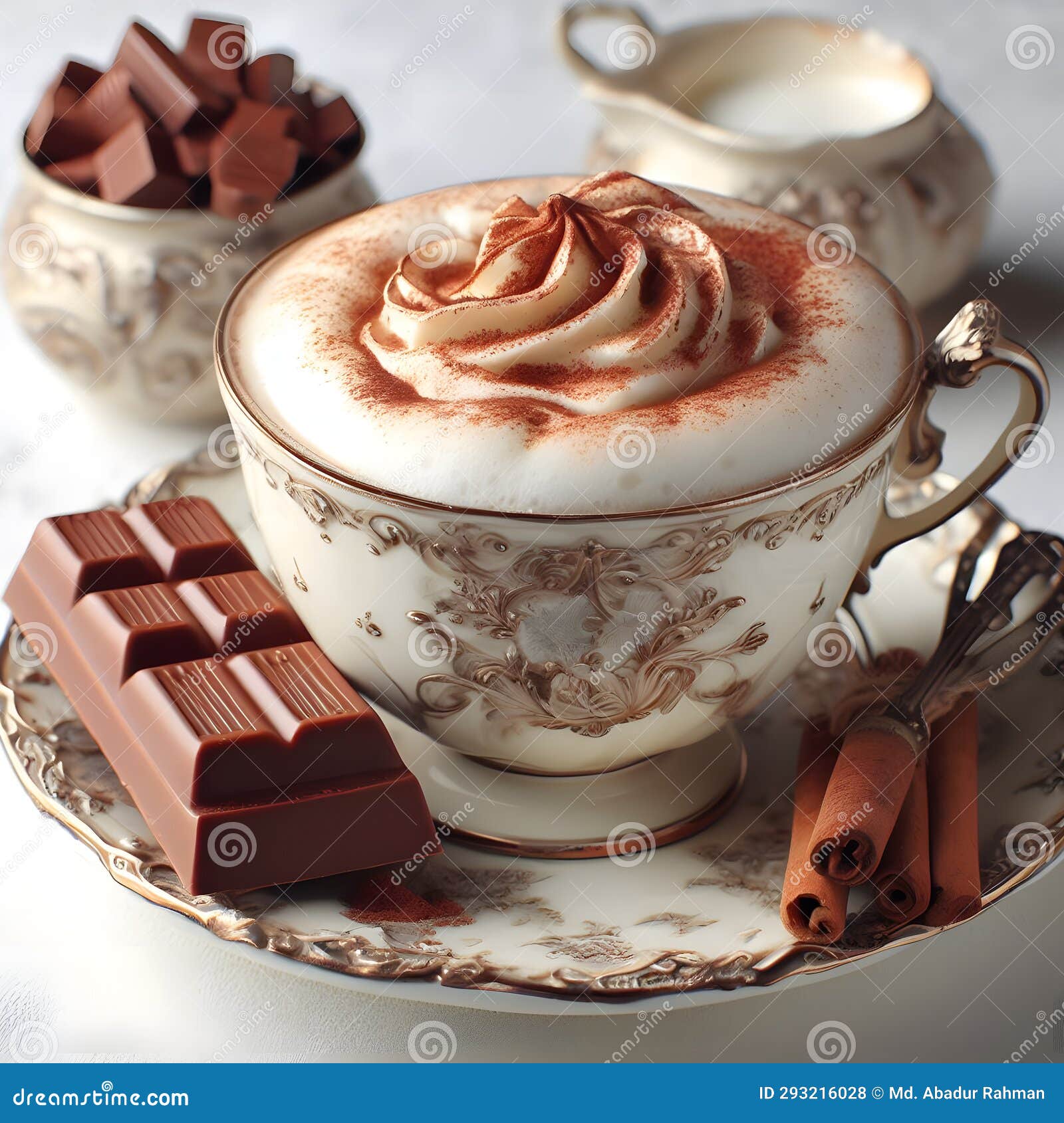 Warm Hug In A Cup With Decadent White Chocolate Latte Ai Generated ...