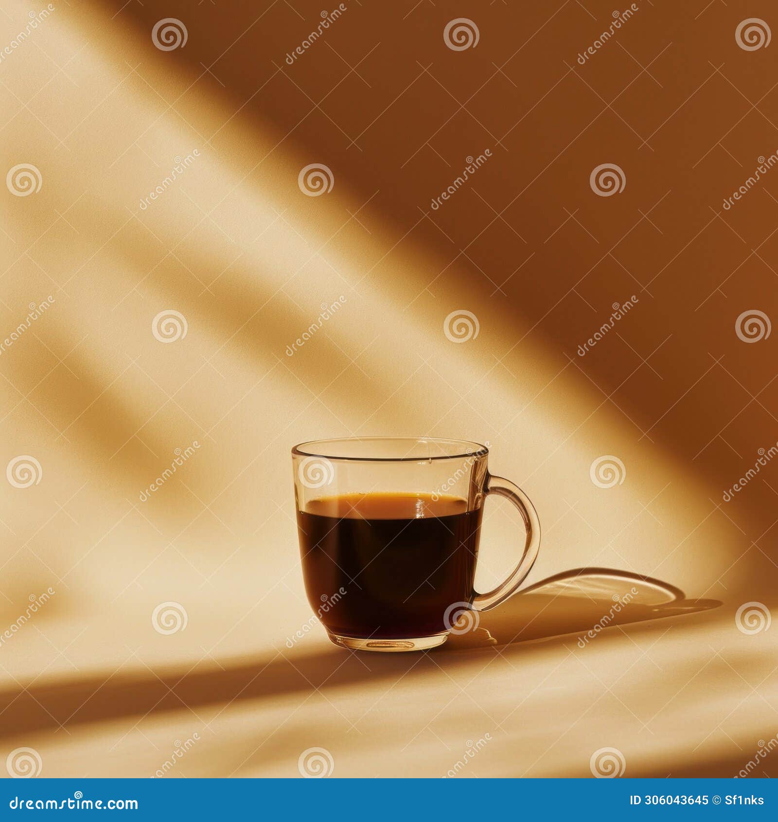A Warm, Inviting Image of a Cup of Black Coffee, Highlighted by Soft ...