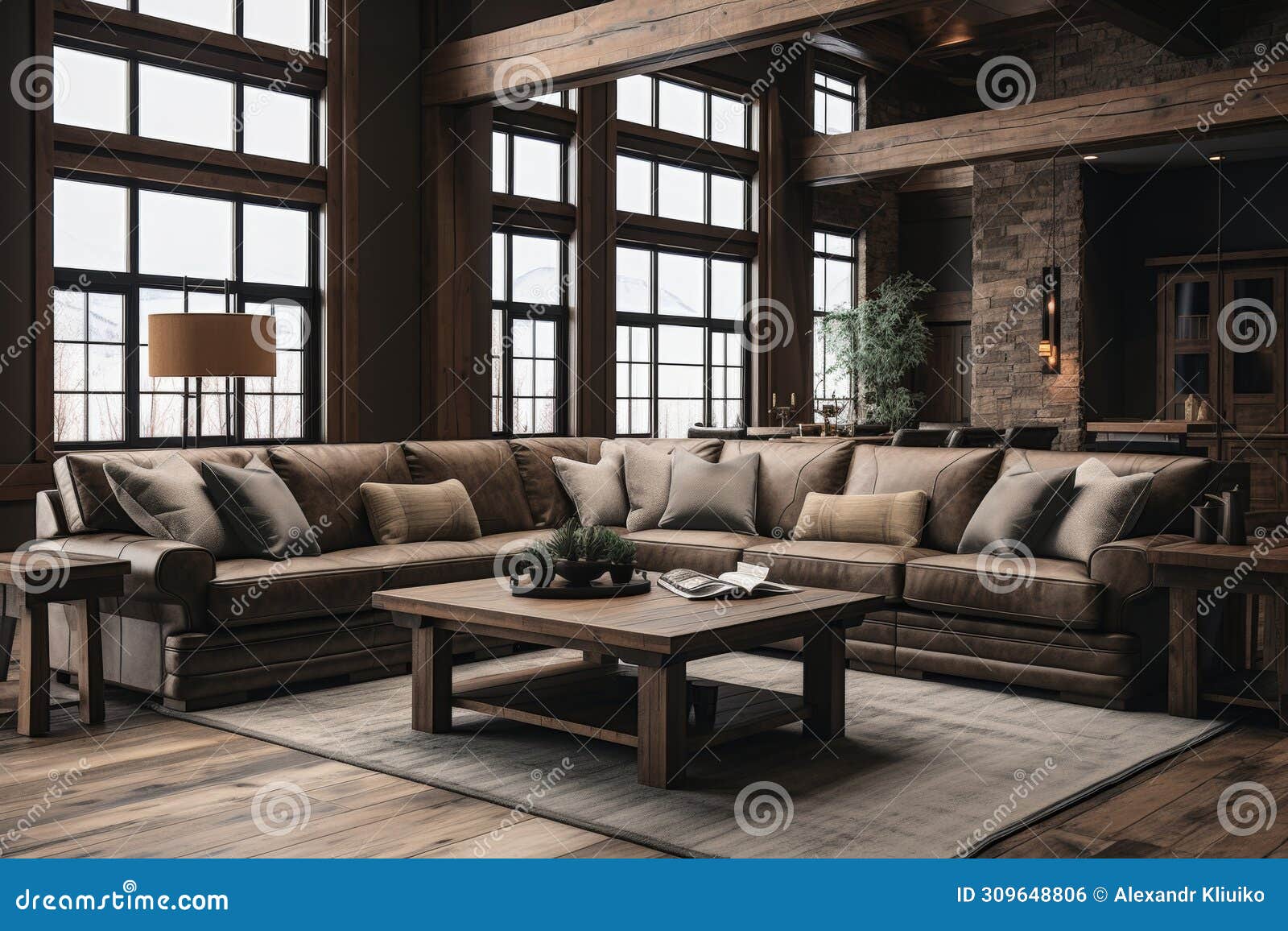 Warm and Inviting Rustic Barn Room Interior Design Blending Natural ...