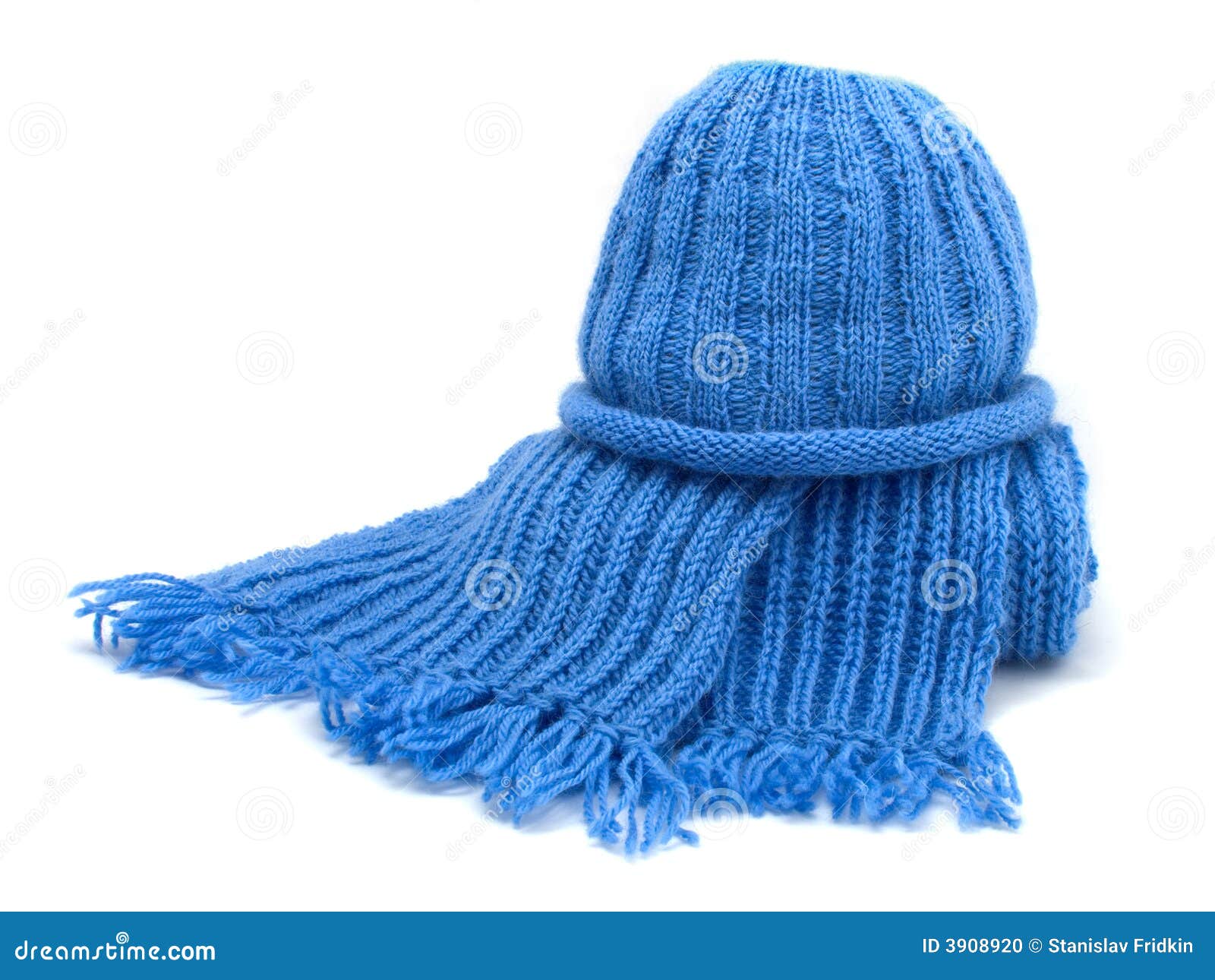 Warm knitted scarf and cap stock photo. Image of clothes - 3908920
