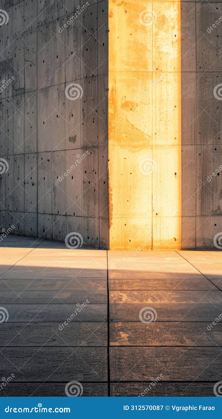 Warm Light Casting Shadows on a Concrete Wall Stock Image - Image of ...
