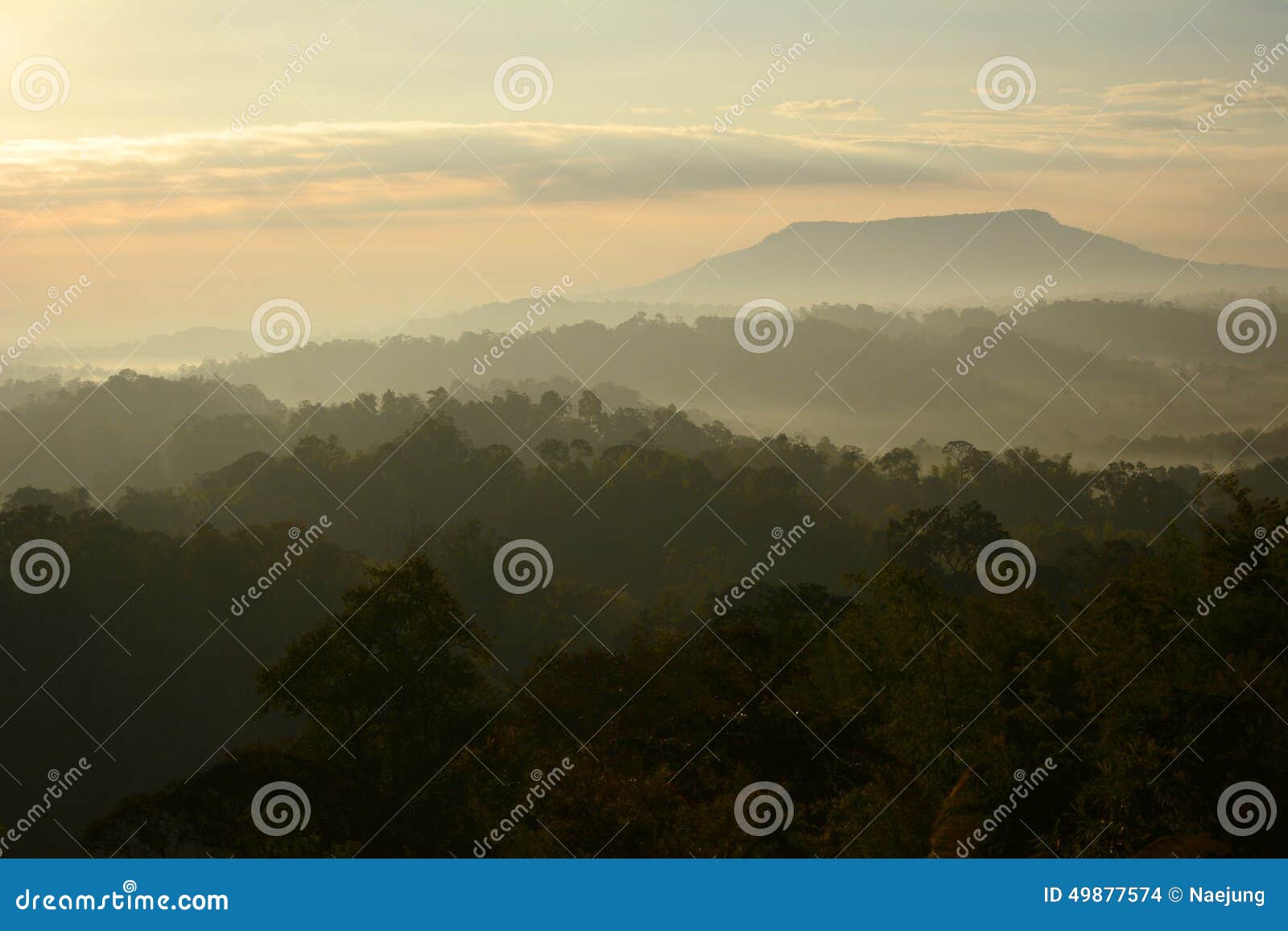 Warm light over mountain stock photo. Image of hill, color - 49877574