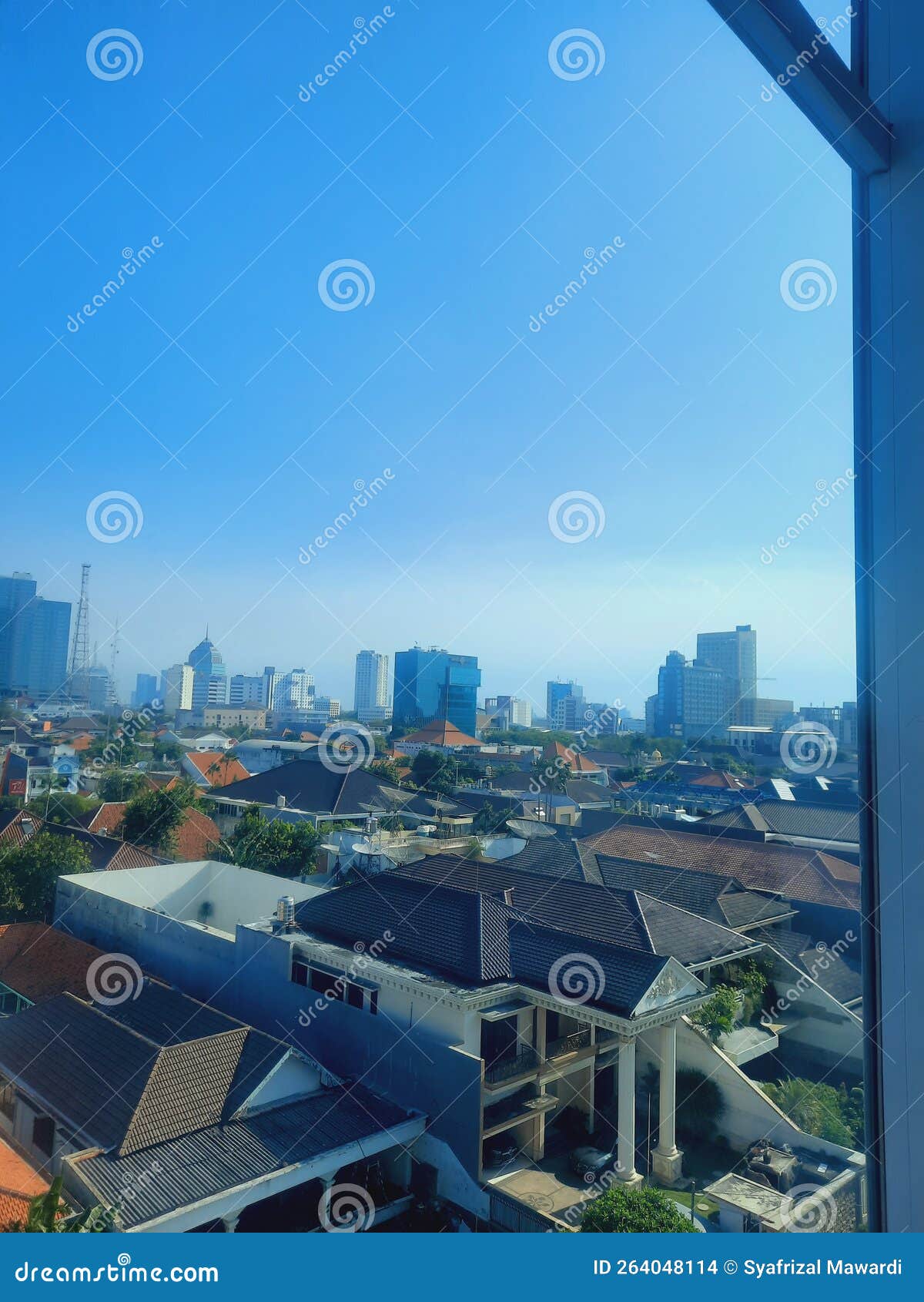 Warm Look in Surabaya City Skyline Stock Photo - Image of look, mast ...