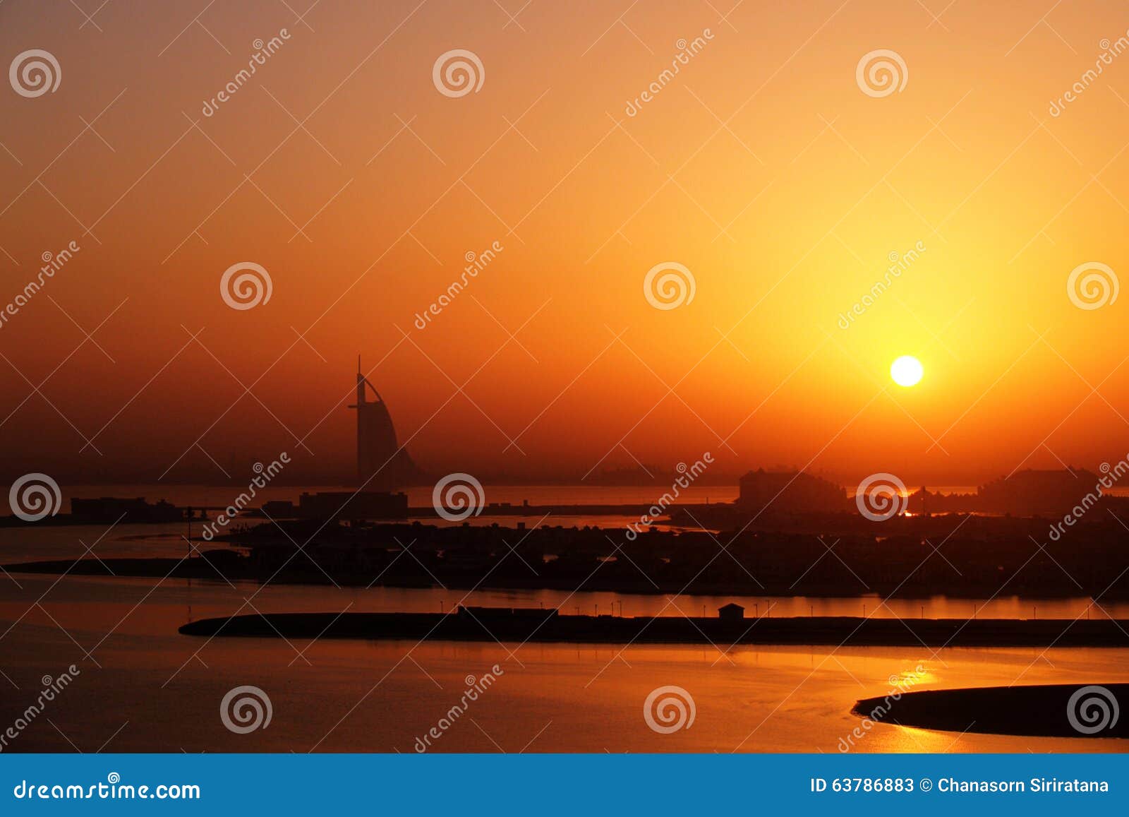 The Warm Morning Sunshine in Dubai. Stock Image - Image of journey ...