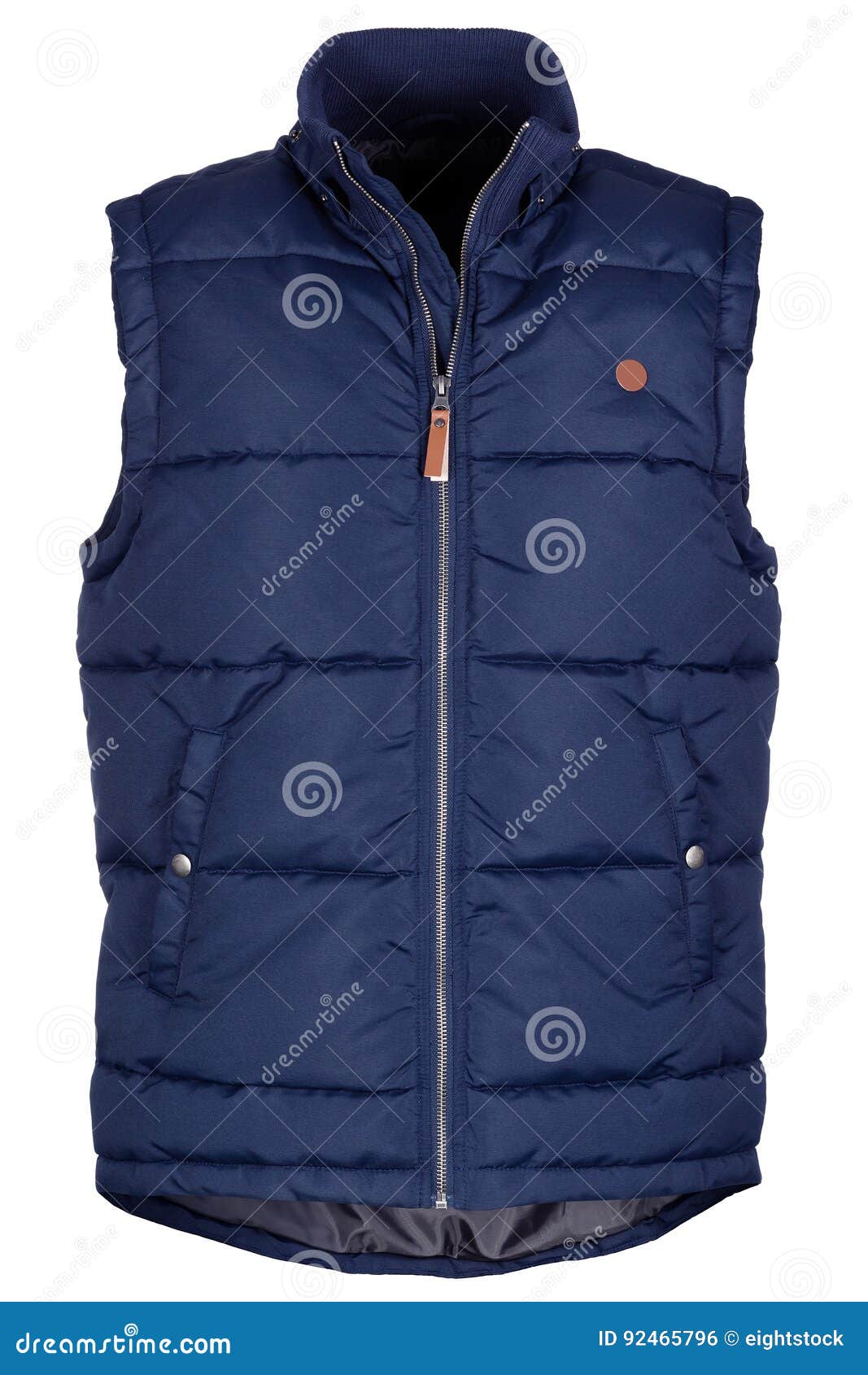 Warm navy blue waistcoat stock photo. Image of clothes - 92465796