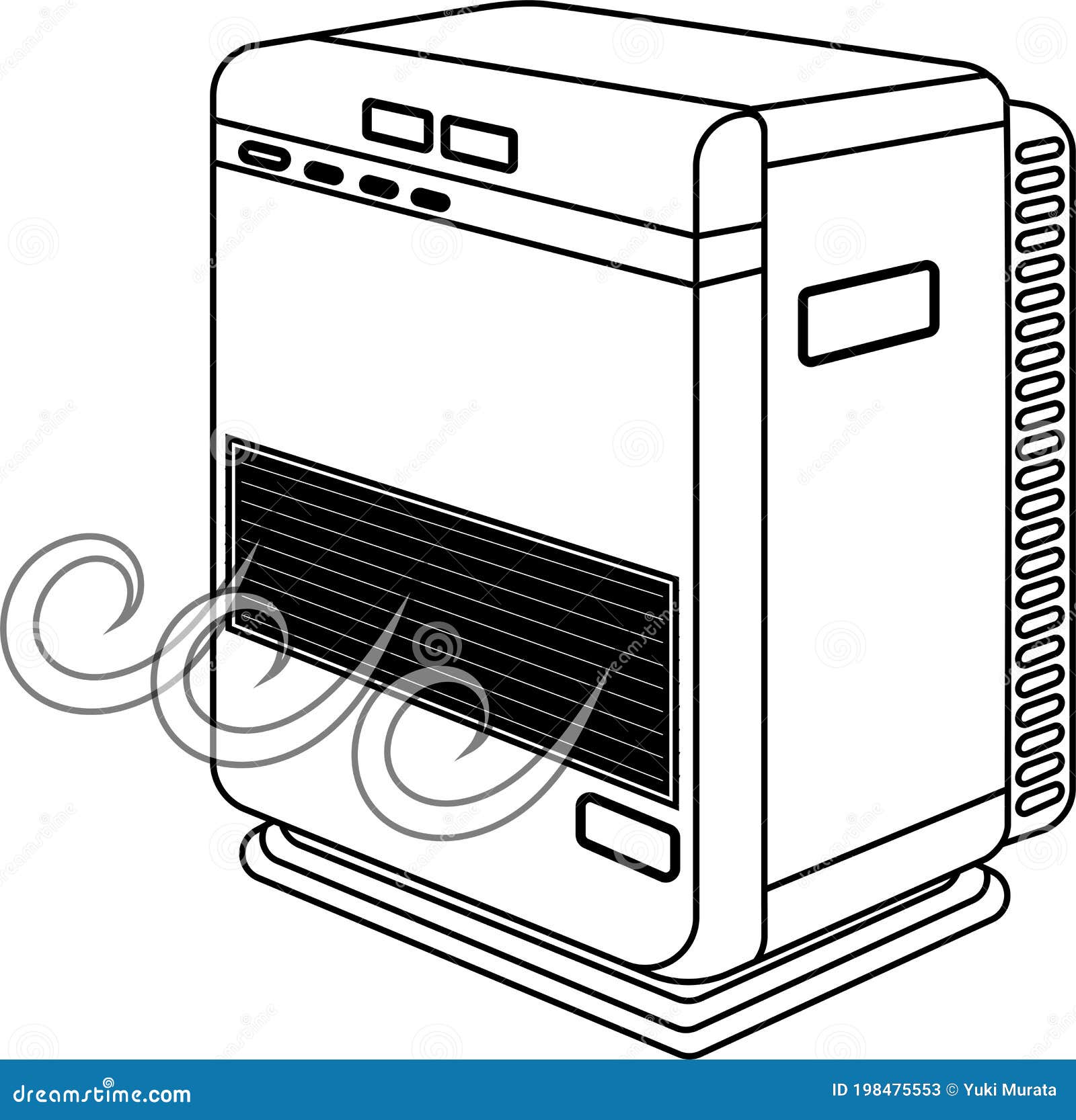 Warm Oil heater outline stock vector. Illustration of lipstick - 198475553