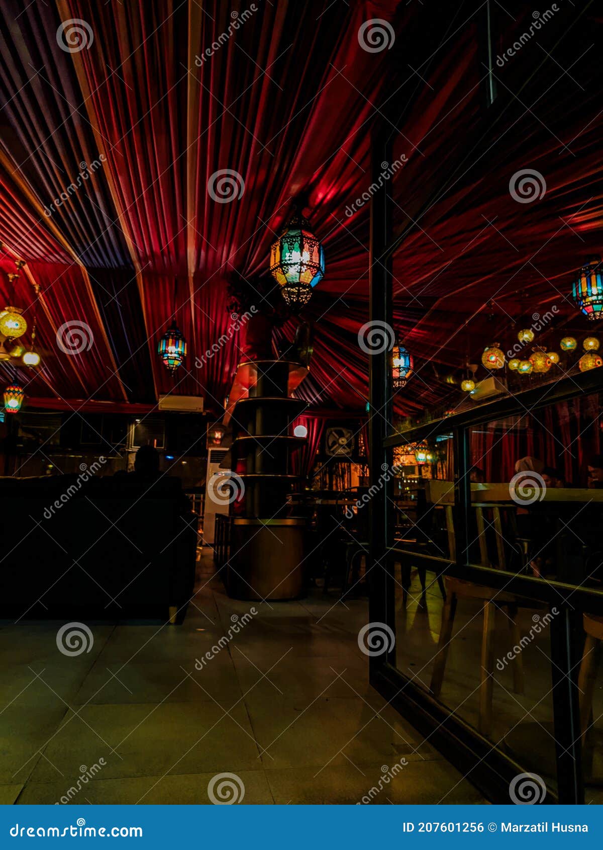 Warm place with full light stock photo. Image of nightclub - 207601256