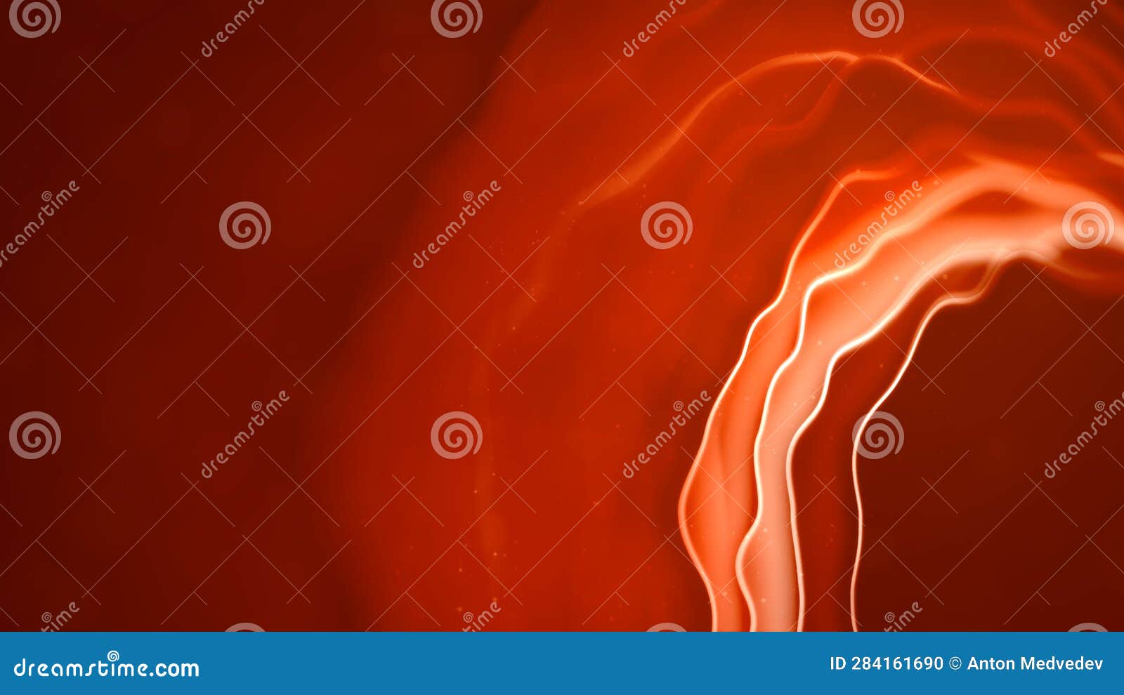 Warm Red - Orange Ardent Soft Objects - Abstract 3D Rendering Stock ...
