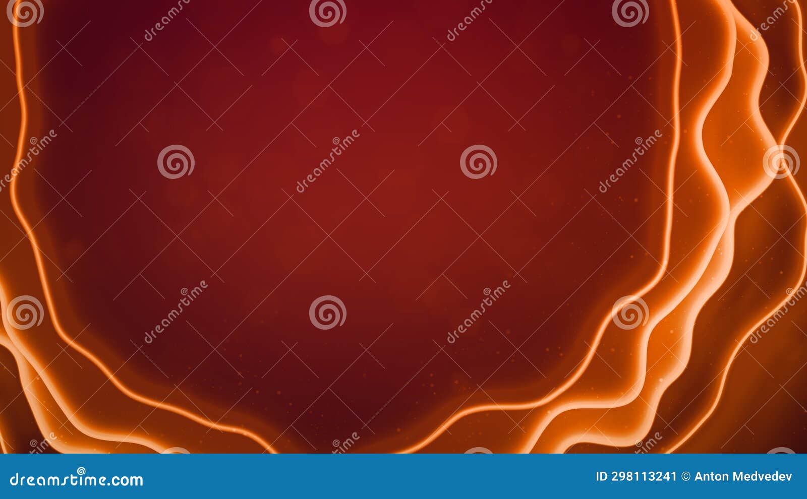 Warm Red - Orange Ardent Volumetric Objects - Abstract 3D Illustration ...