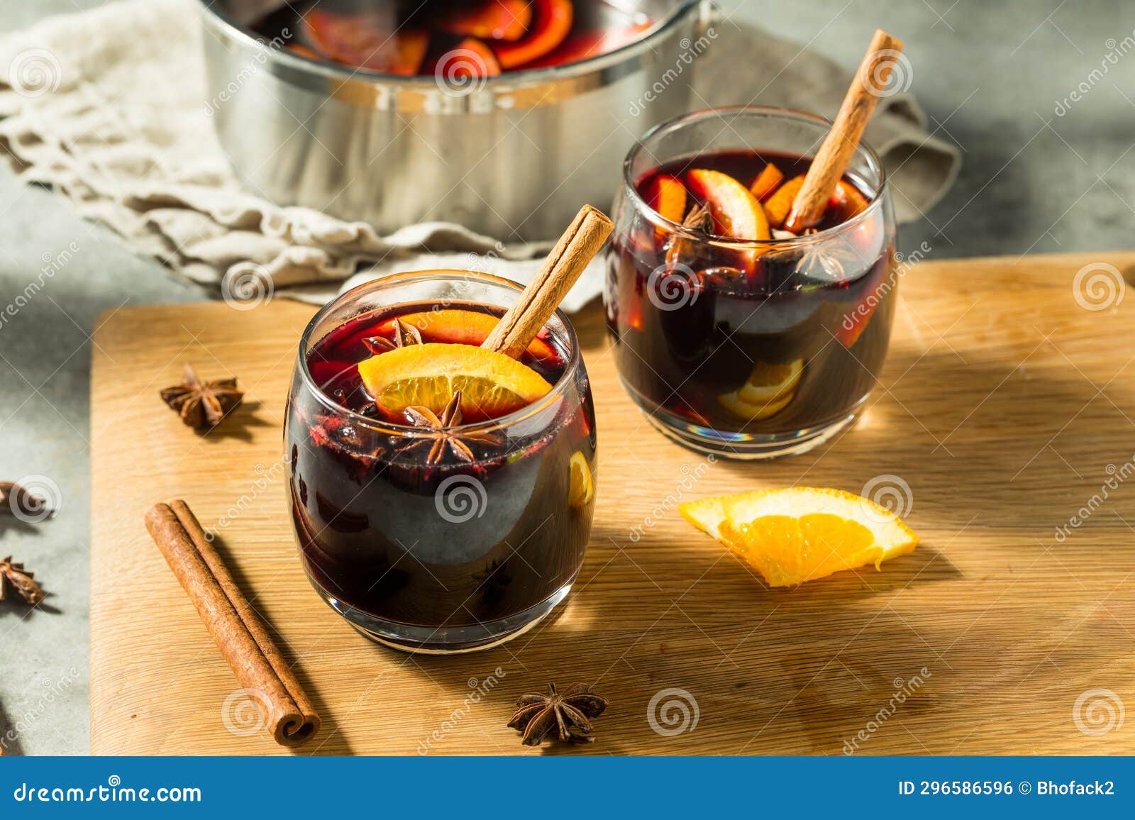 Warm Refreshing Red Mulled Wine Stock Photo - Image of decoration, xmas ...