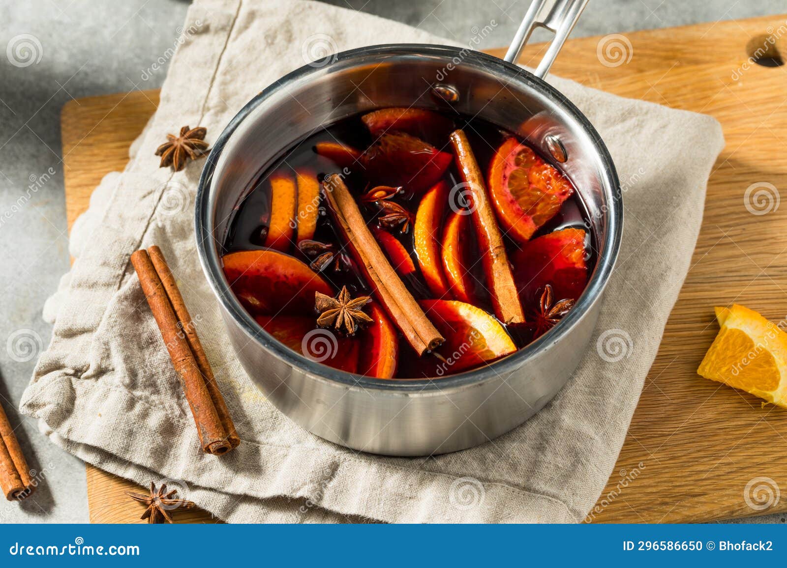 Warm Refreshing Red Mulled Wine Stock Photo - Image of spice, beverage ...
