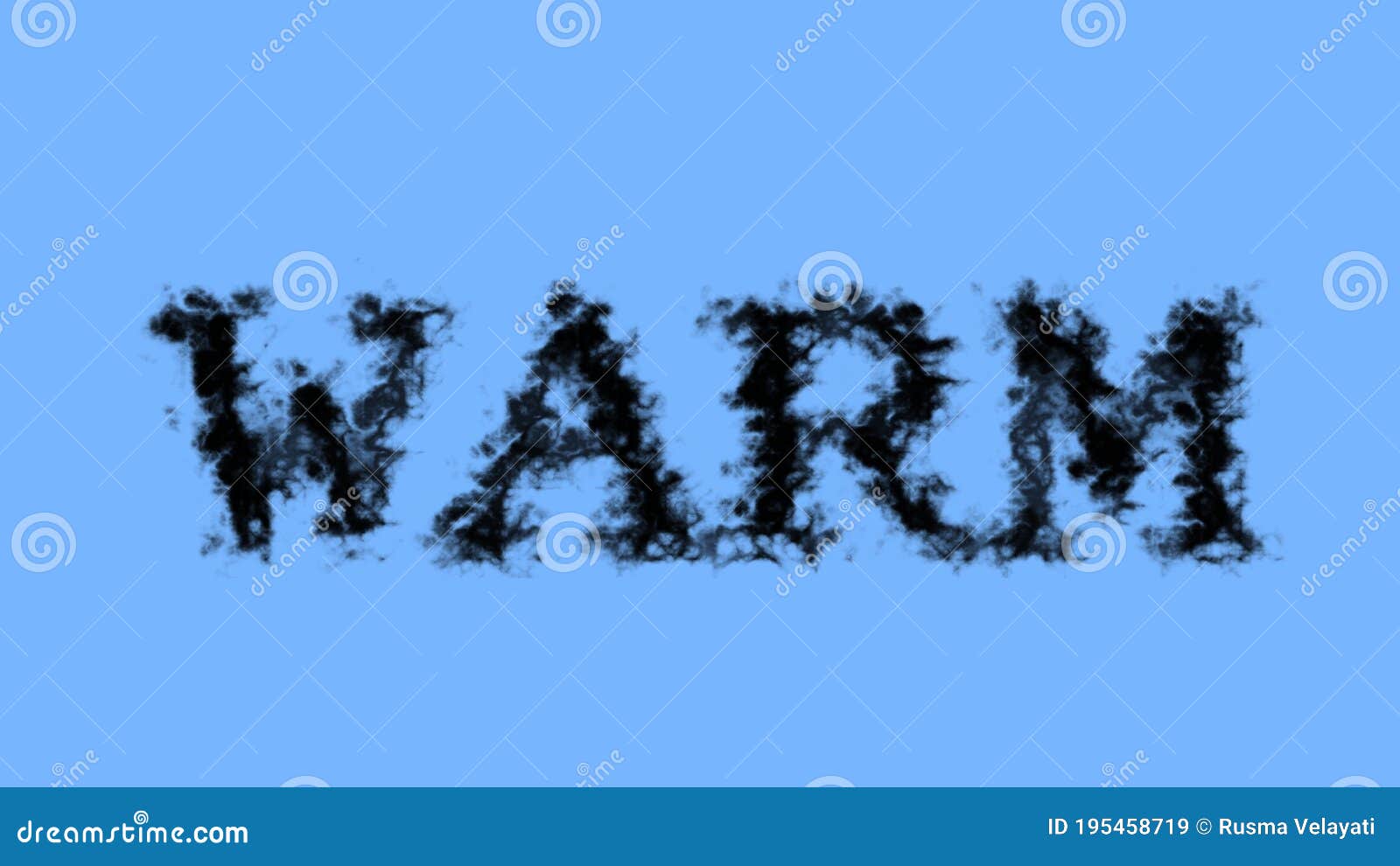 Warm Smoke Text Effect Sky Isolated Background Stock Illustration ...