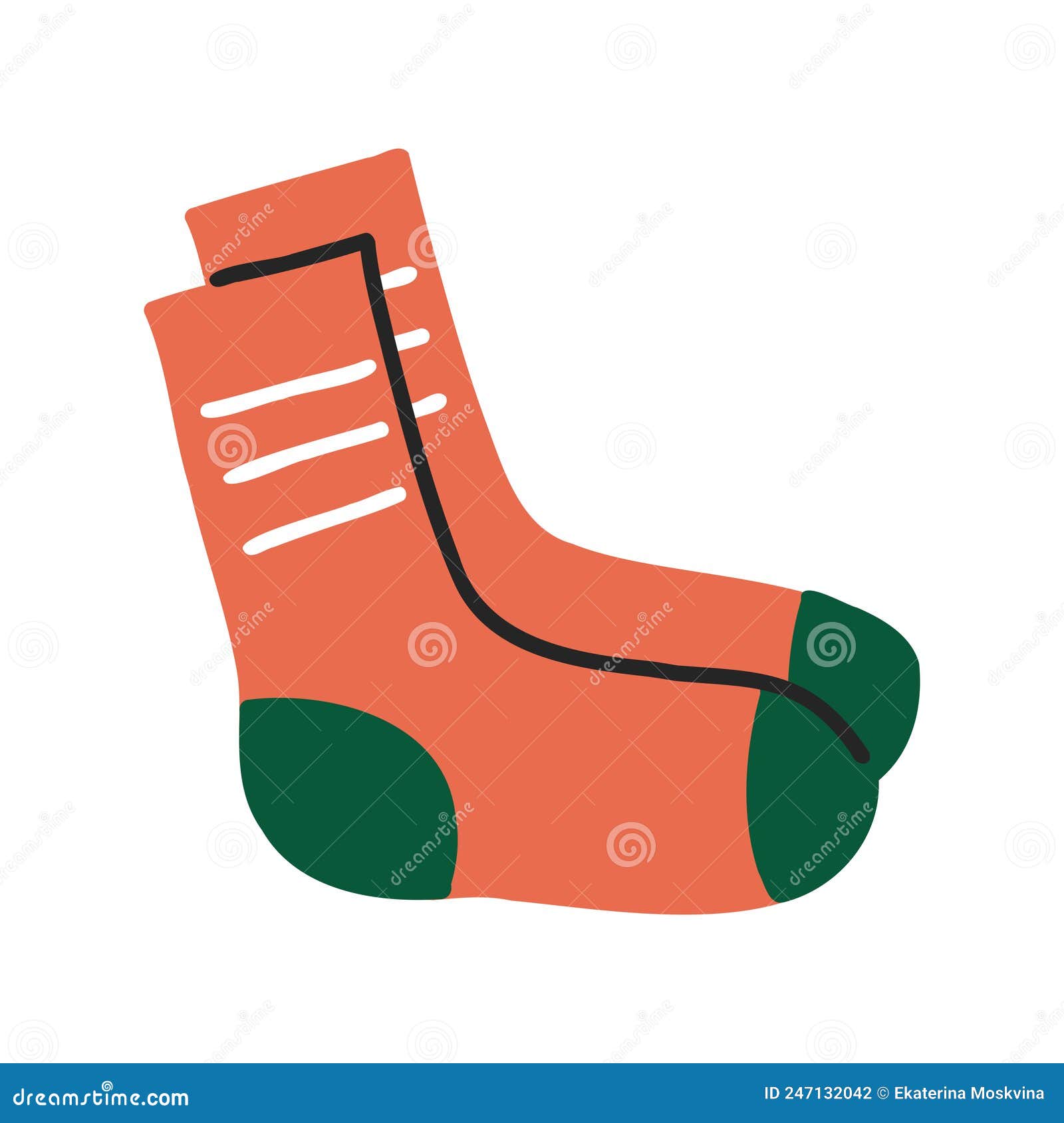 Warm socks icon stock vector. Illustration of vacation - 247132042