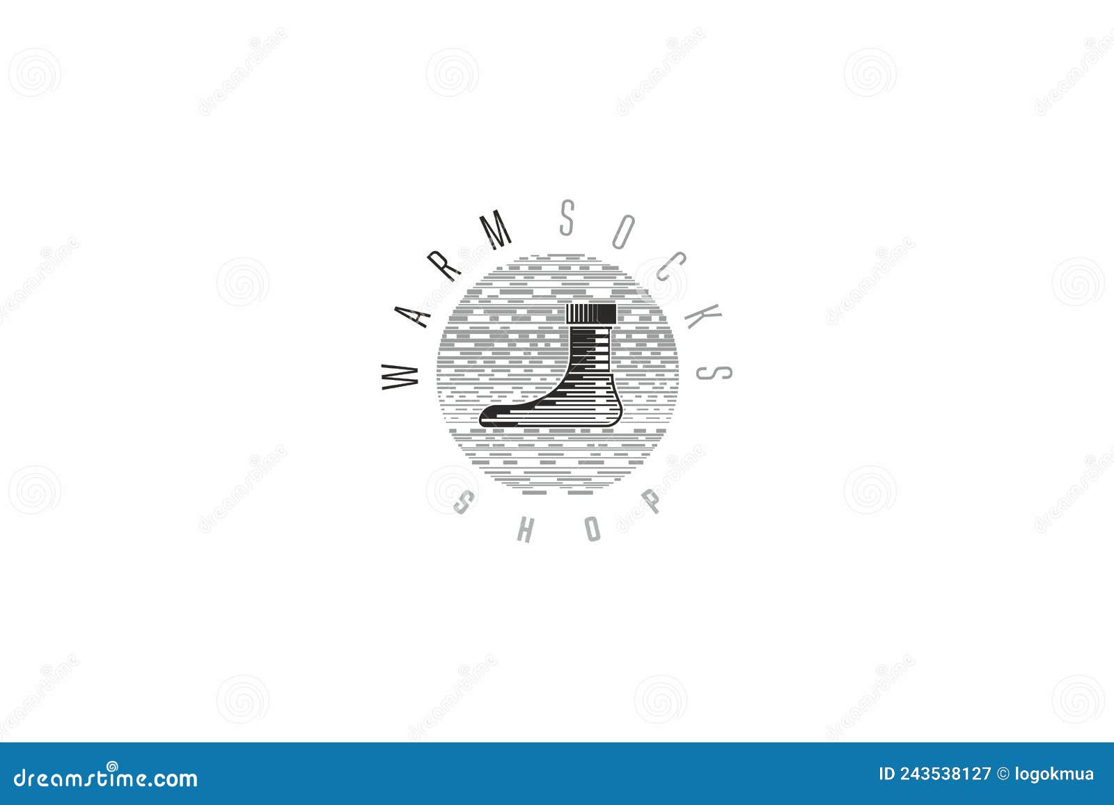 Warm socks shop logo stock vector. Illustration of clothes - 243538127