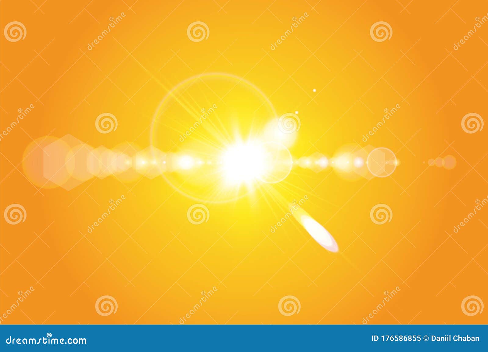 Solar Rays Falling On Parabolic Solar Cooker With Blue Structure With A ...