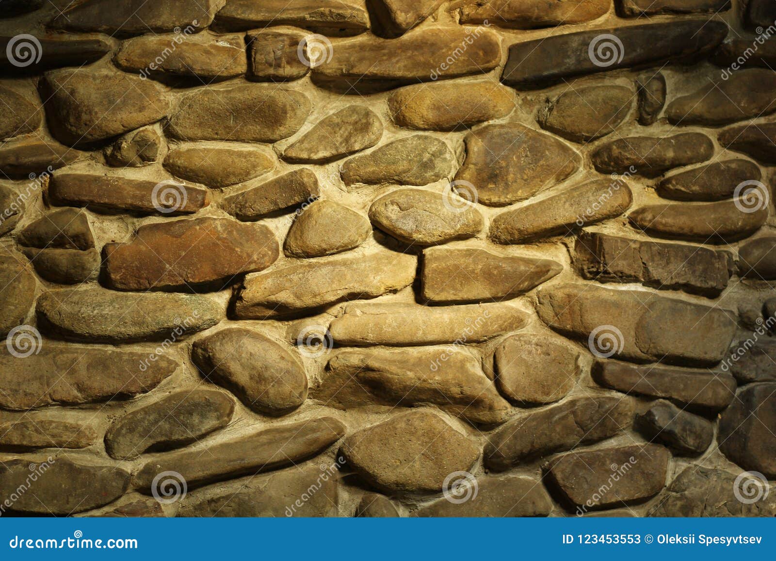 Warm Sunlit Stone Wall Texture Stock Image - Image of warm, house ...