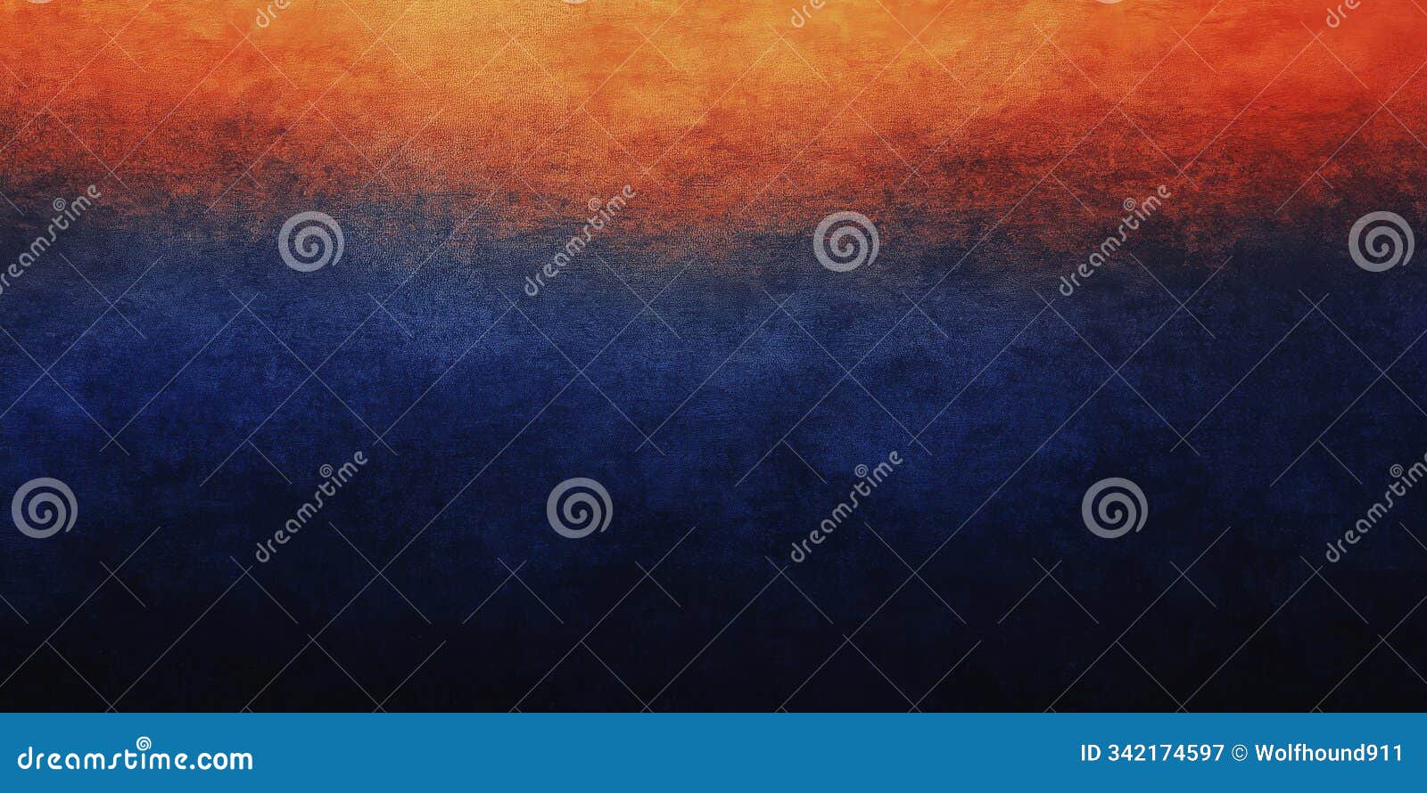 Warm Sunset Orange Fading into Deep Indigo Grainy Gradient Abstract ...