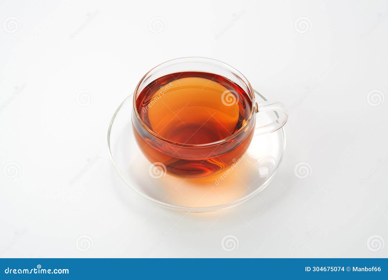 Warm Tea on White Background Stock Photo - Image of delicious, saucer ...