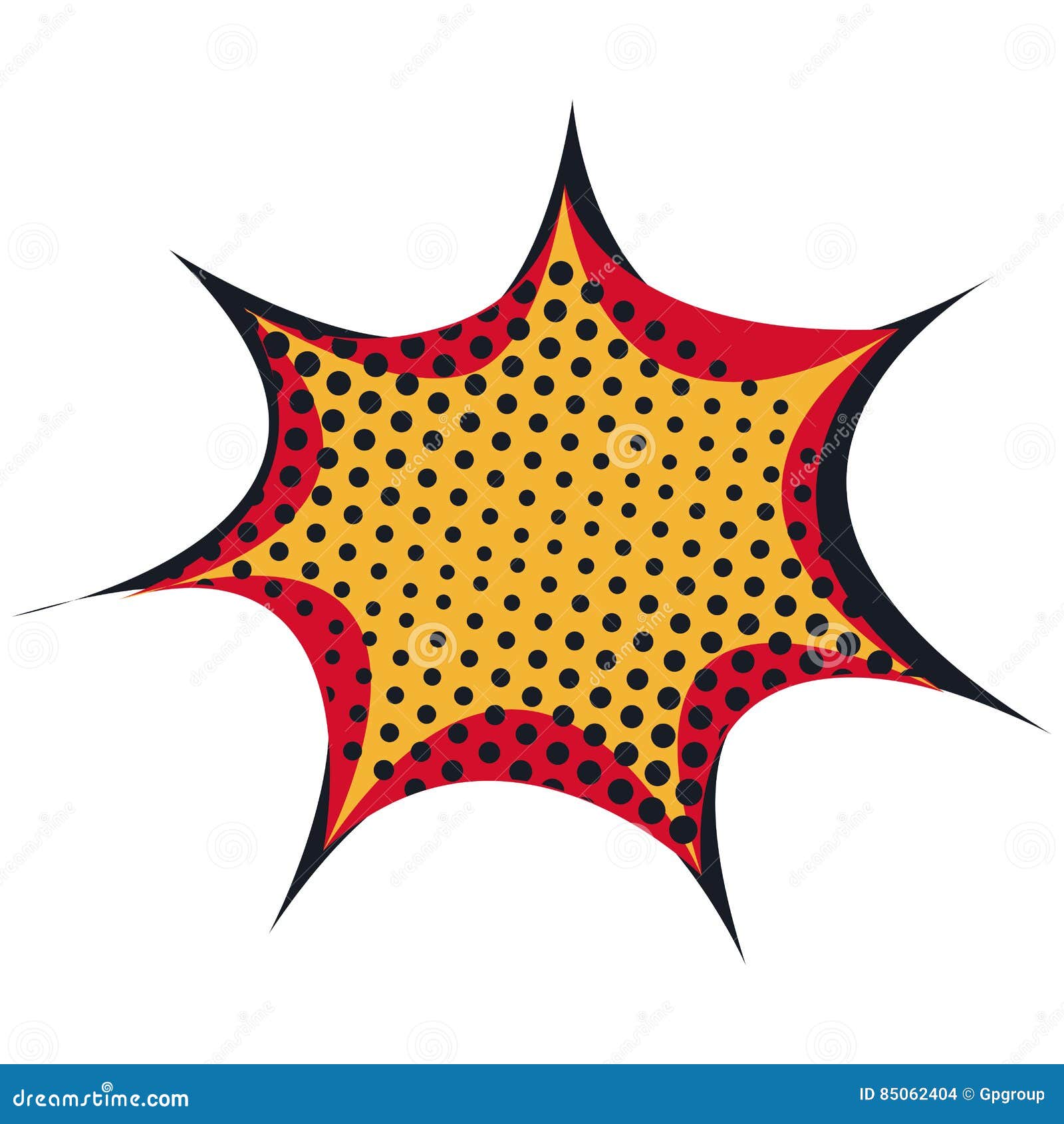 Warm Tones Pop Art Callout Scream for Dialogue Stock Vector ...