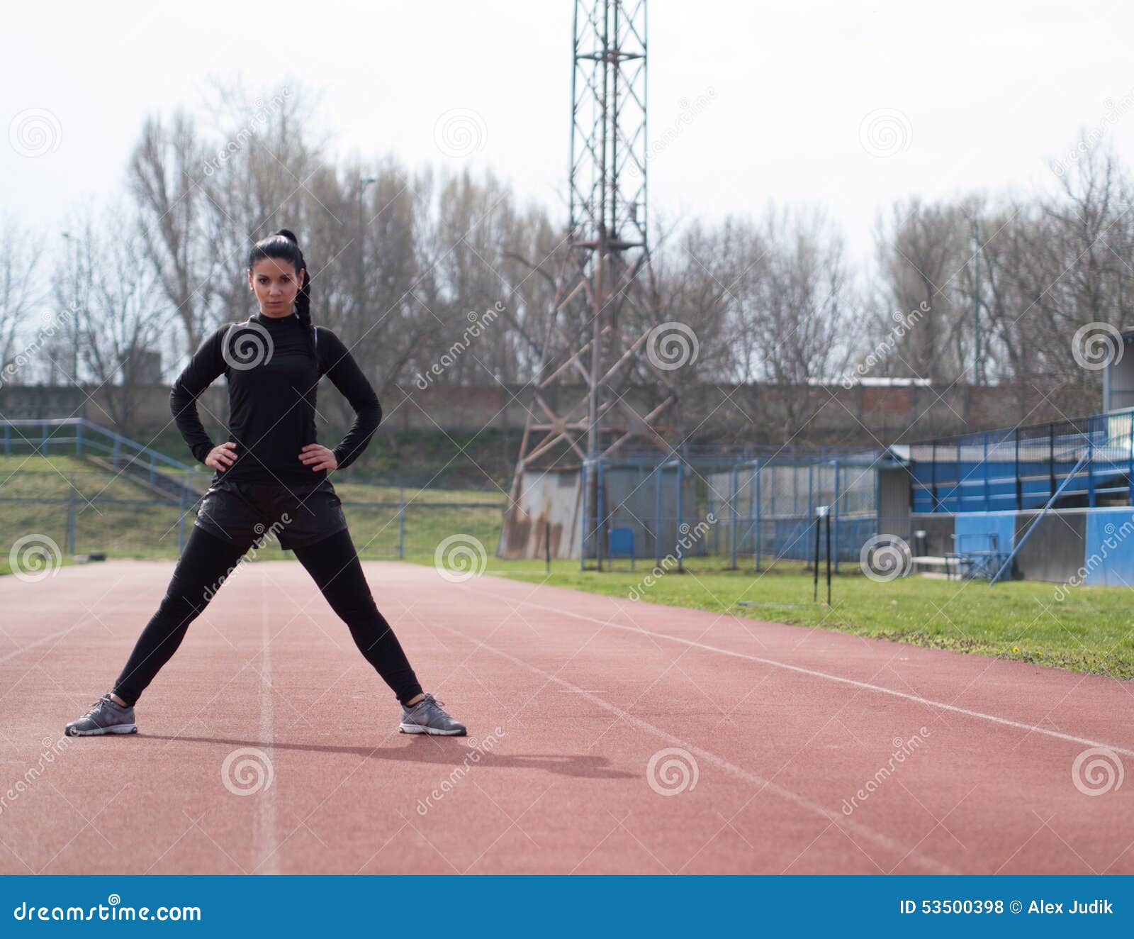 Warm up stock photo. Image of grandstand, move, lanes - 53500398