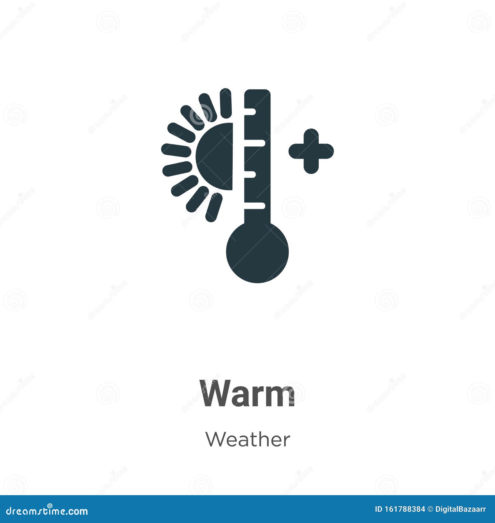 Warm Vector Icon on White Background. Flat Vector Warm Icon Symbol Sign ...