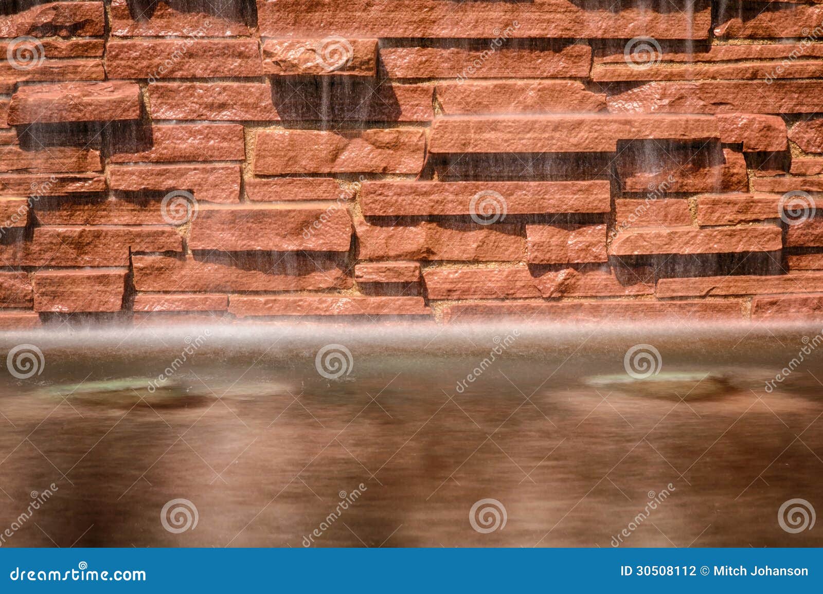 Warm Water and Bricks stock photo. Image of blur, motion - 30508112