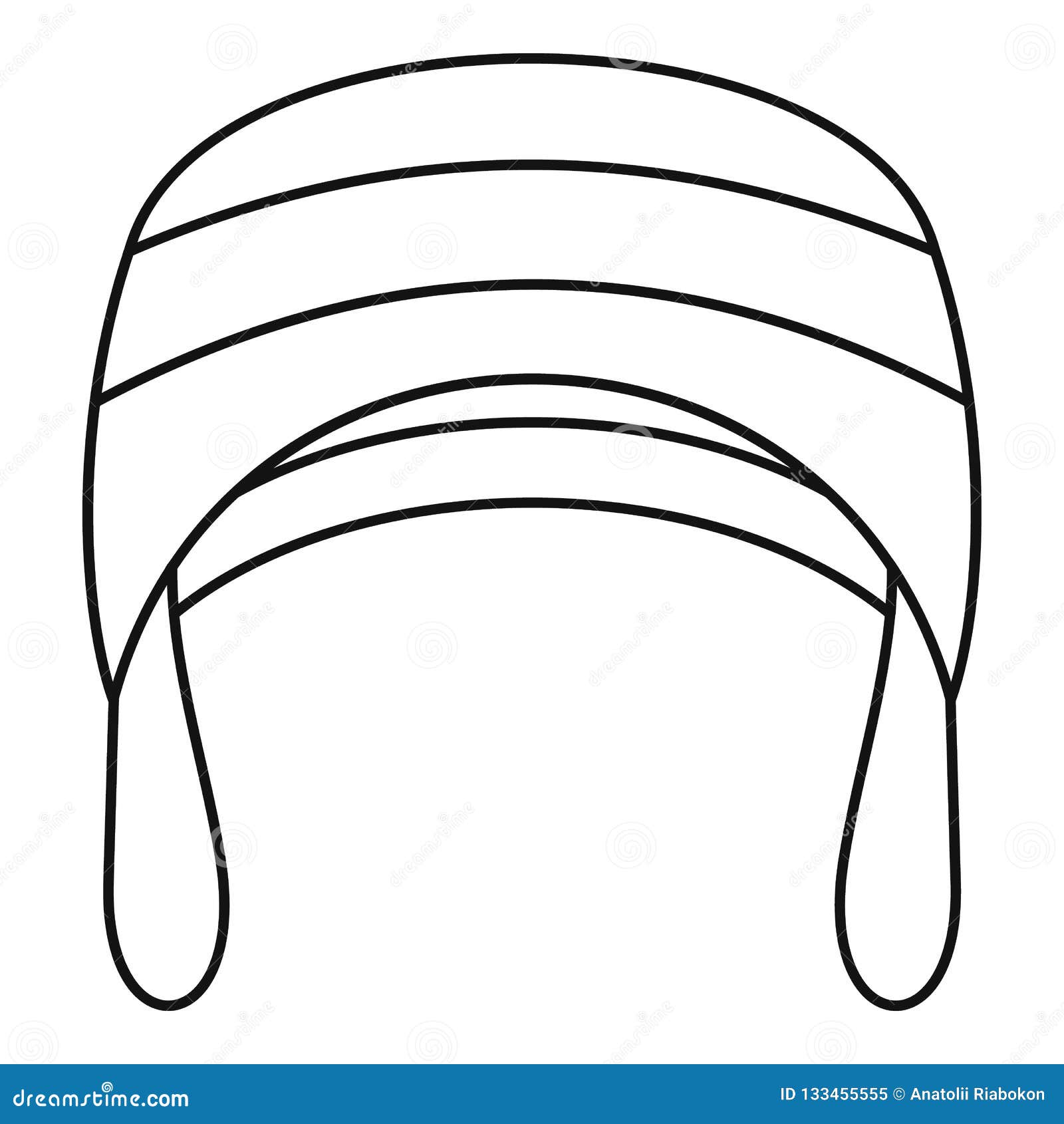 Warm Winter Hat Icon, Outline Style Stock Vector - Illustration of ...