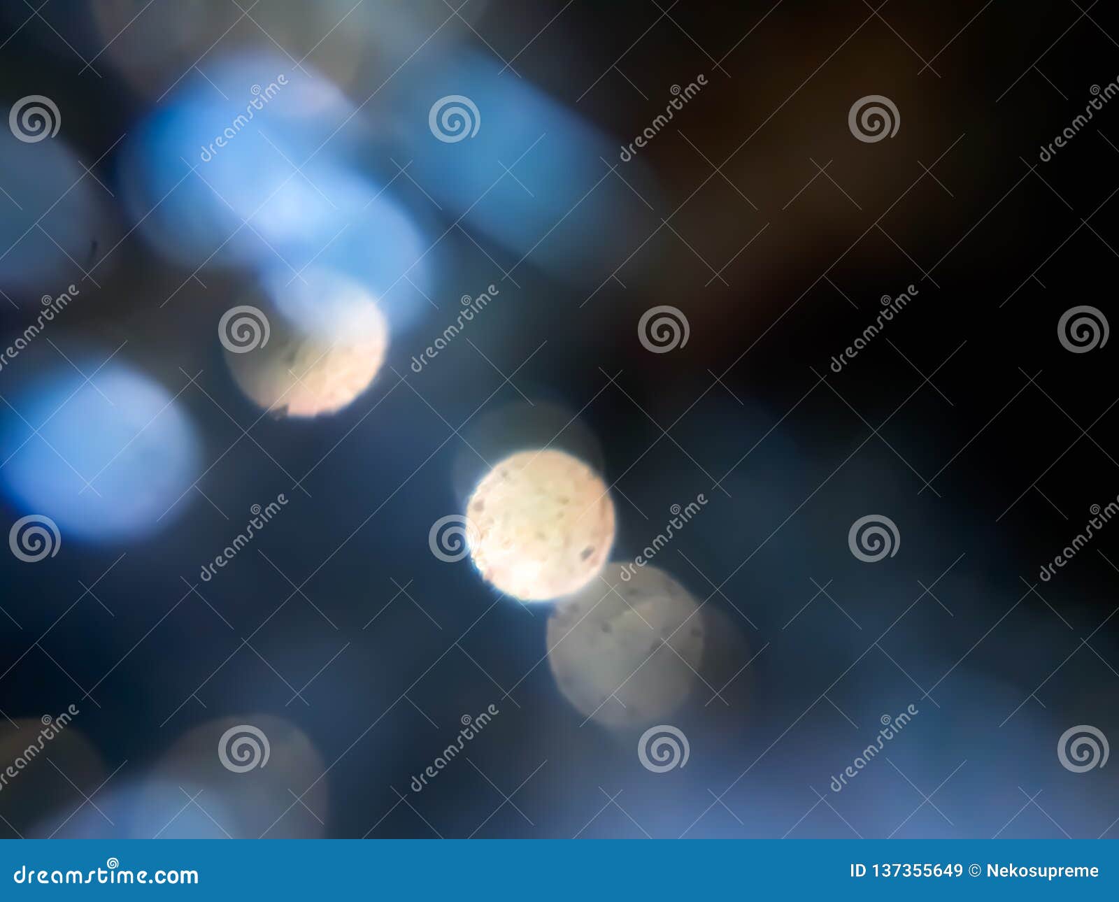 Bokeh Moons in the Low Light Stock Image - Image of light, spooky ...