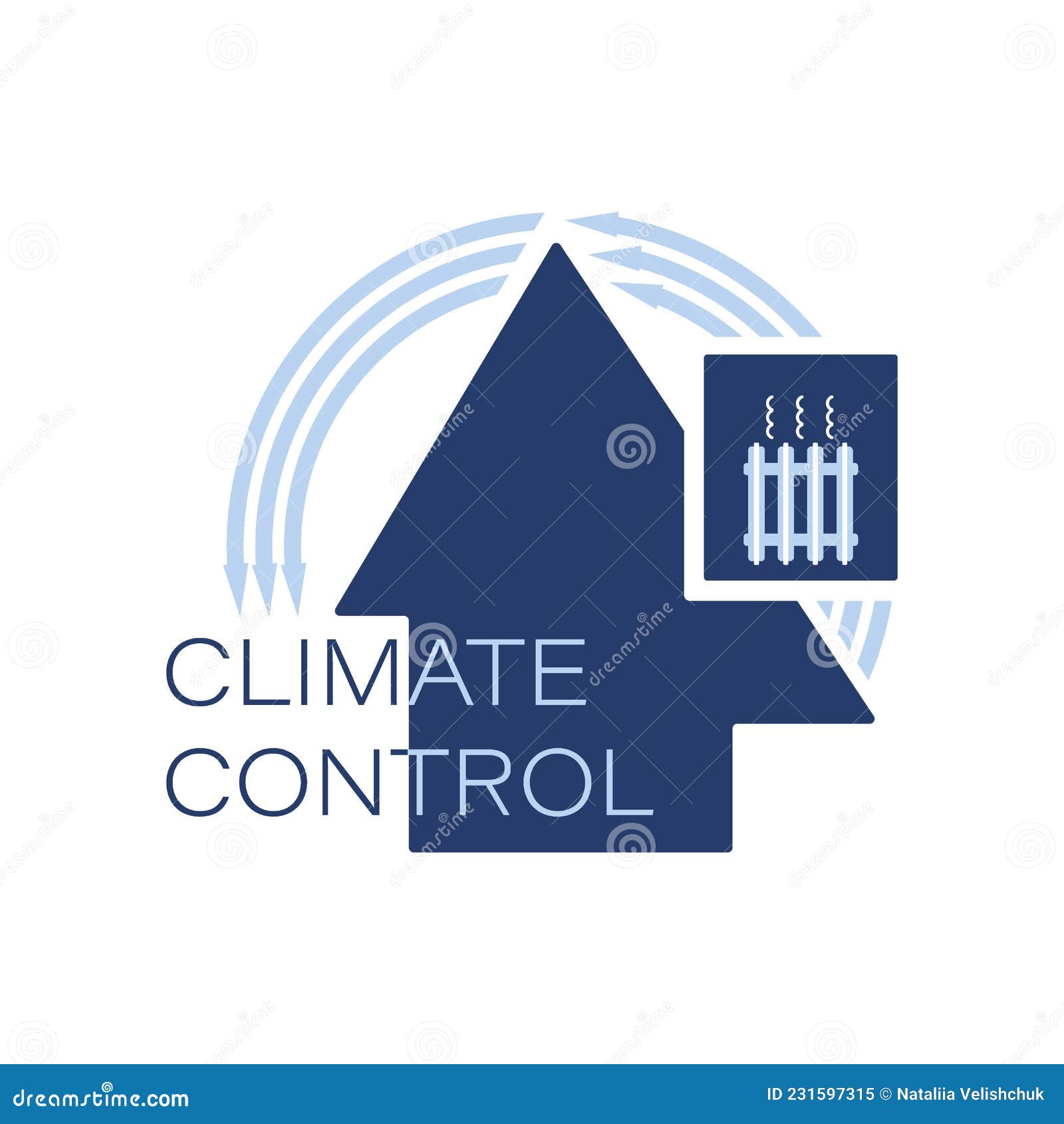 Warming. Heating Unit. Climate Control. Logo, Icon. Keeping Warm in the ...