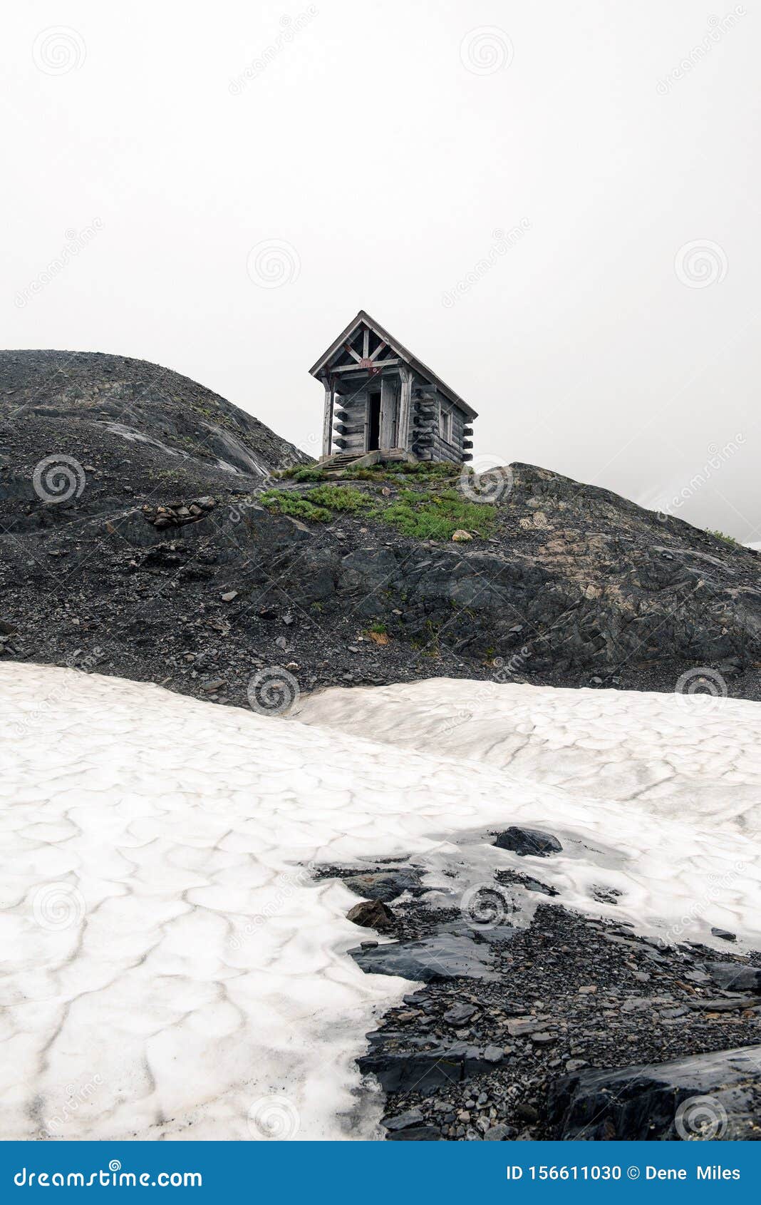 A Warming Hut in the Alaska Mountains Stock Photo - Image of america ...