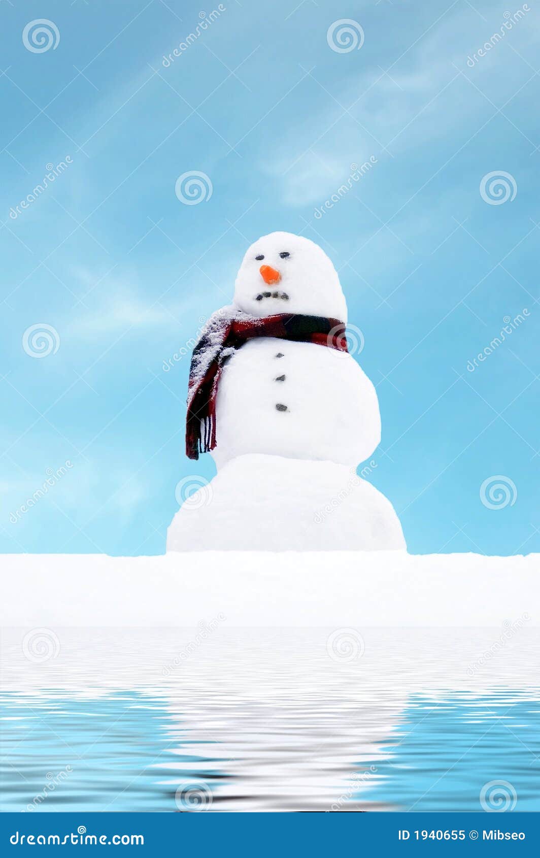 Warming snowman stock image. Image of round, play, cold - 1940655